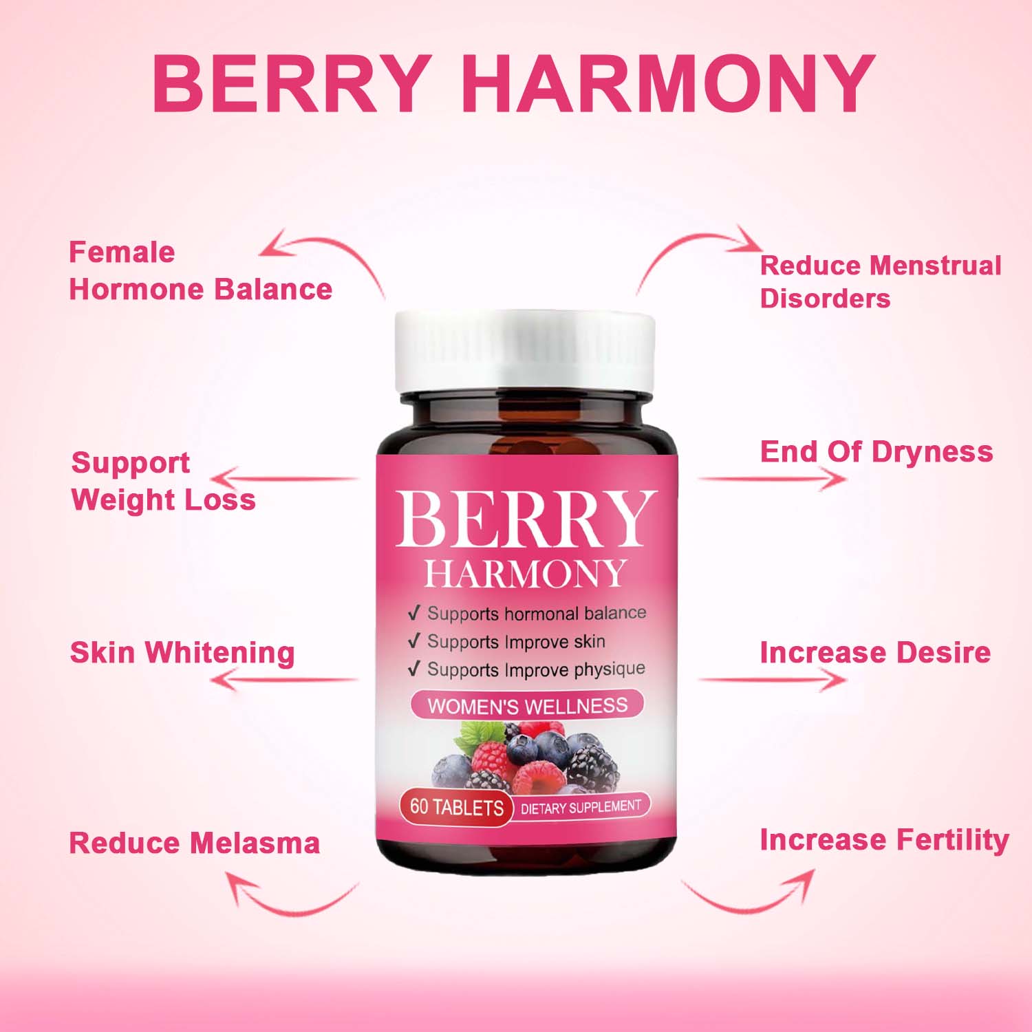 Softher Berry Harmony Tablet for Hormonal Balance Women‘s Wellness ...