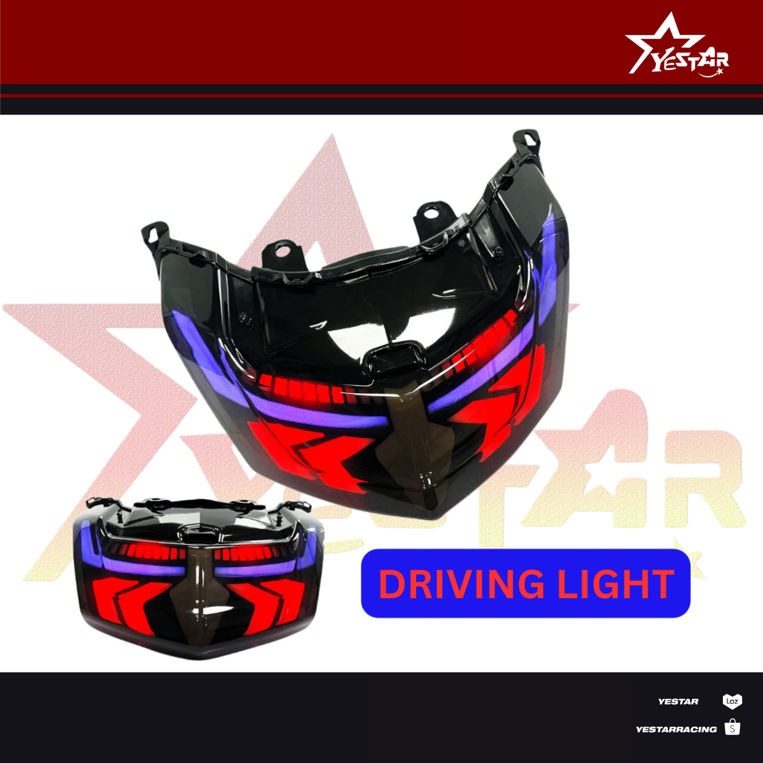 Yestar Racing LED Running Motorcycle Tail Lights For YAMAHA NMAX V1 ...