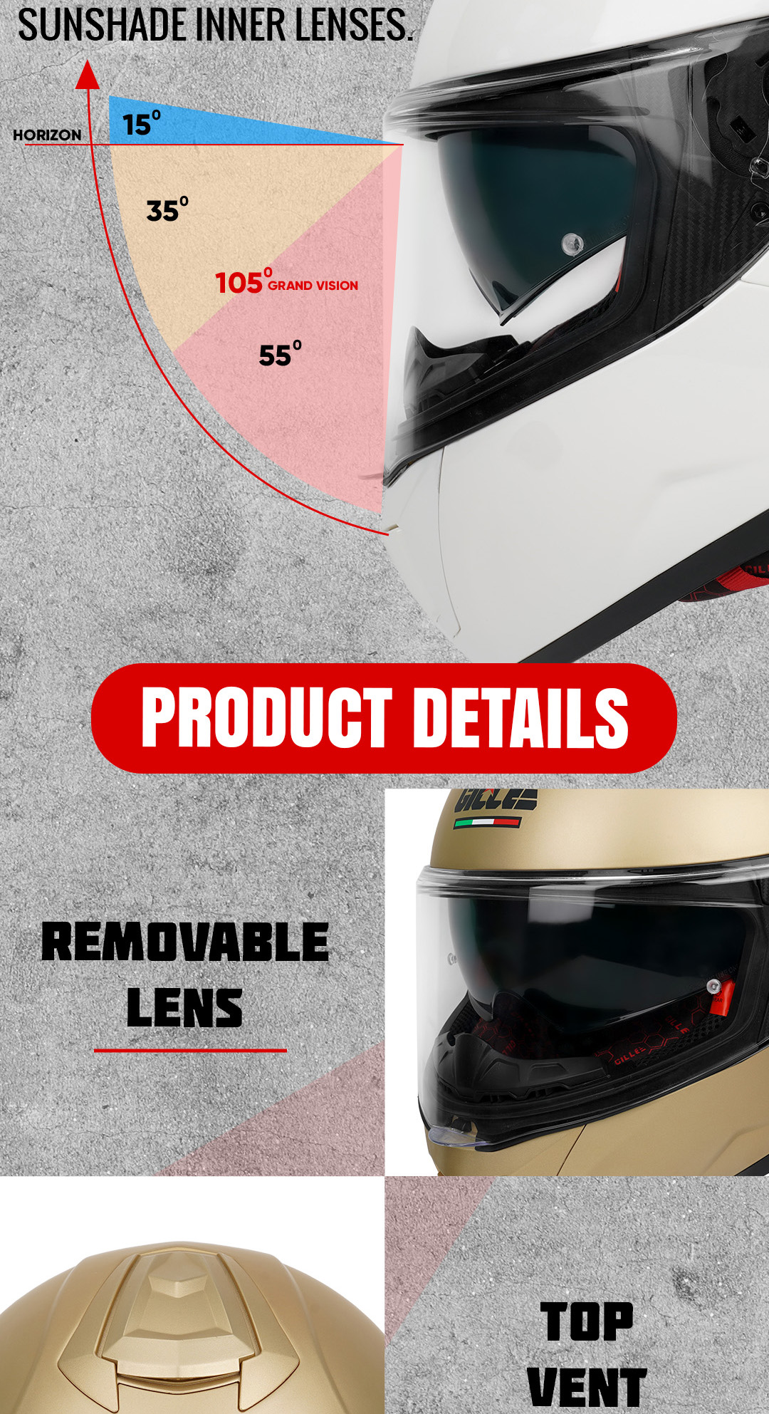 Gille Helmet 883 FALCON PLAIN Motorcycle Helmet Full Face Dual Visor With Keychain | Shopee Malaysia