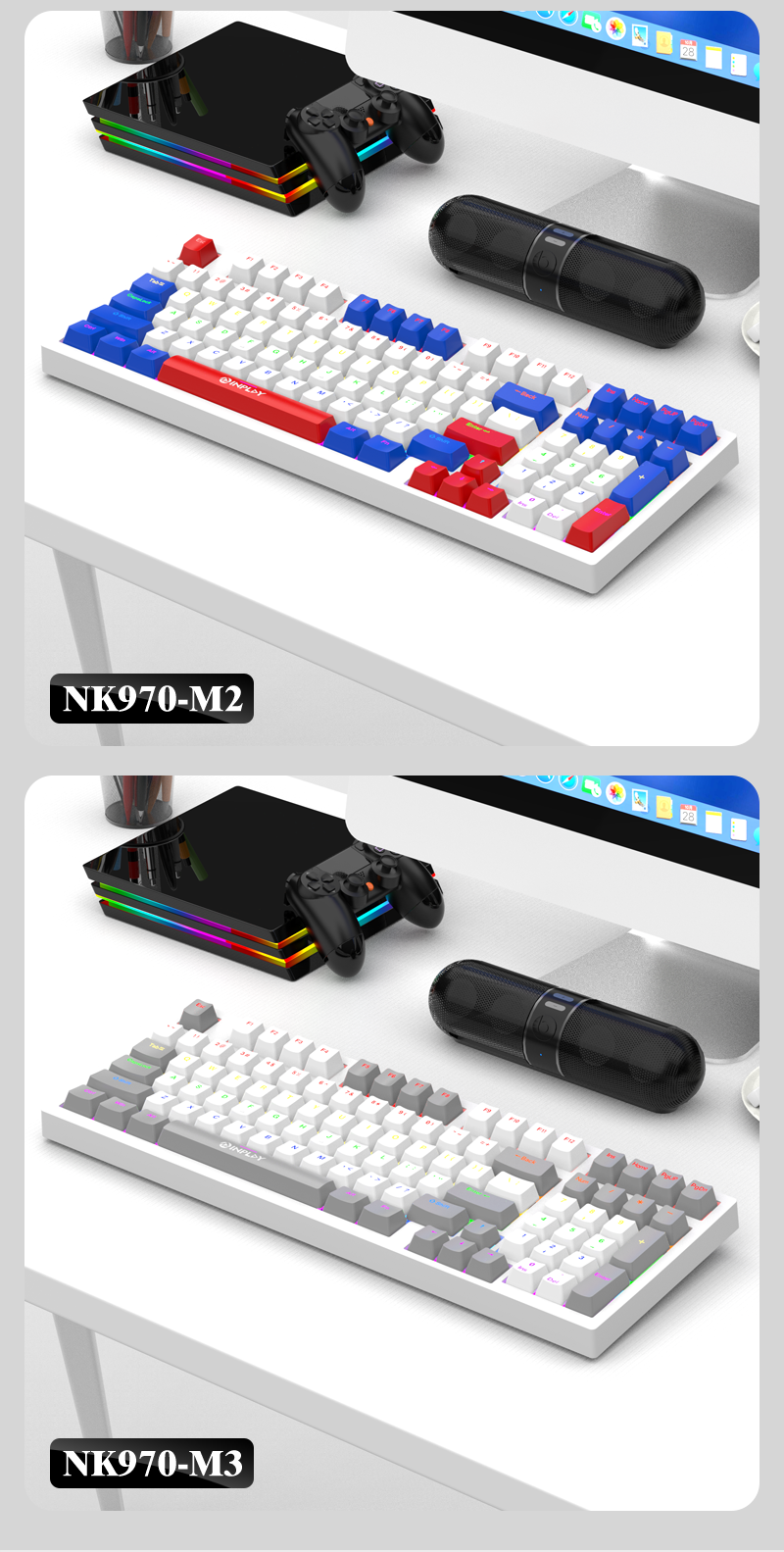 Inplay NK970 Mechanical Keyboard With Blue Switch Running RGB Light ...