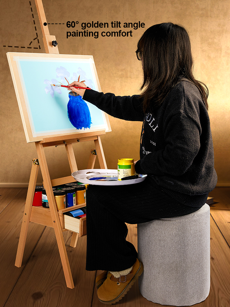 MC Easel Stand 1.8m With Drawers Display Scalable Painting Stand ...