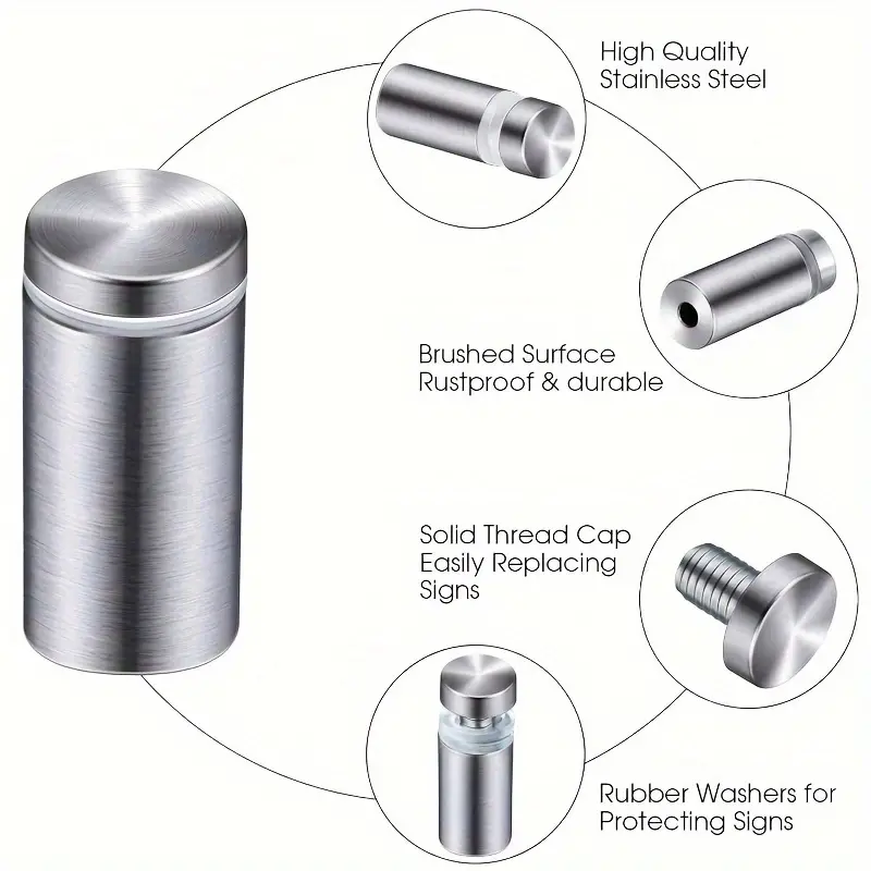 Stainless Stand Off Hollow Bolt Mount Advertising Bolt Signage Bolt ...