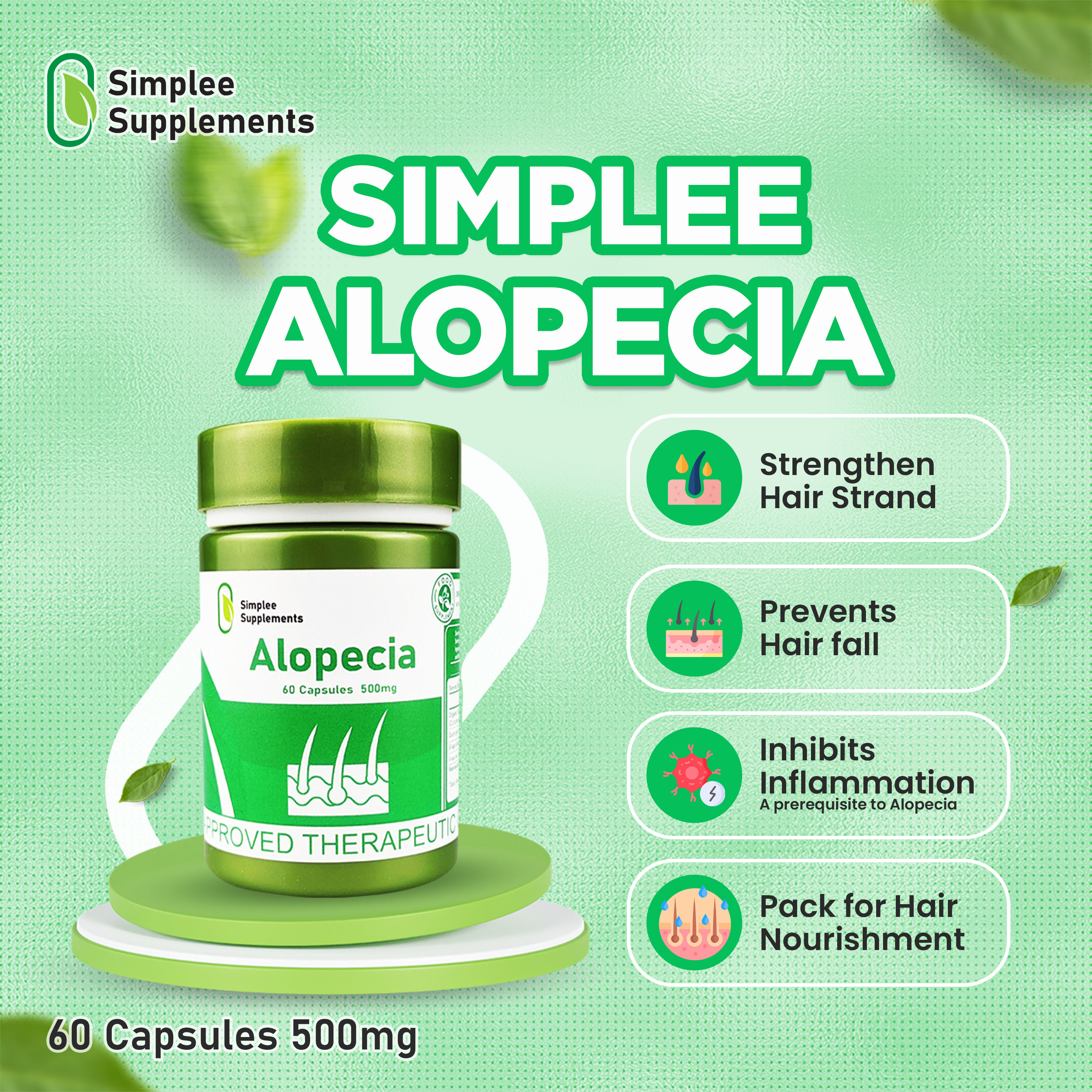 Simplee Alopecia Capsule Supplement | Shopee Malaysia