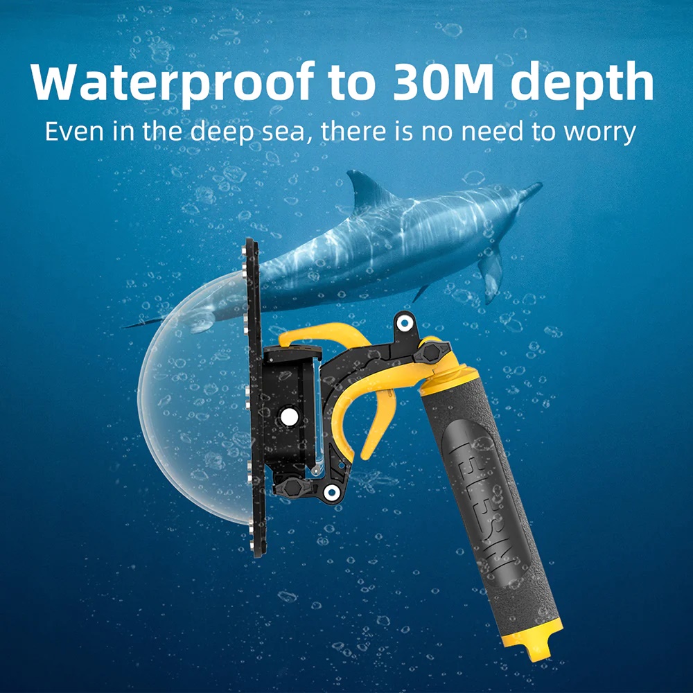 TELESIN Underwater Dome Photography Dive Case for GoPro 13, 12, 11, 10 ...