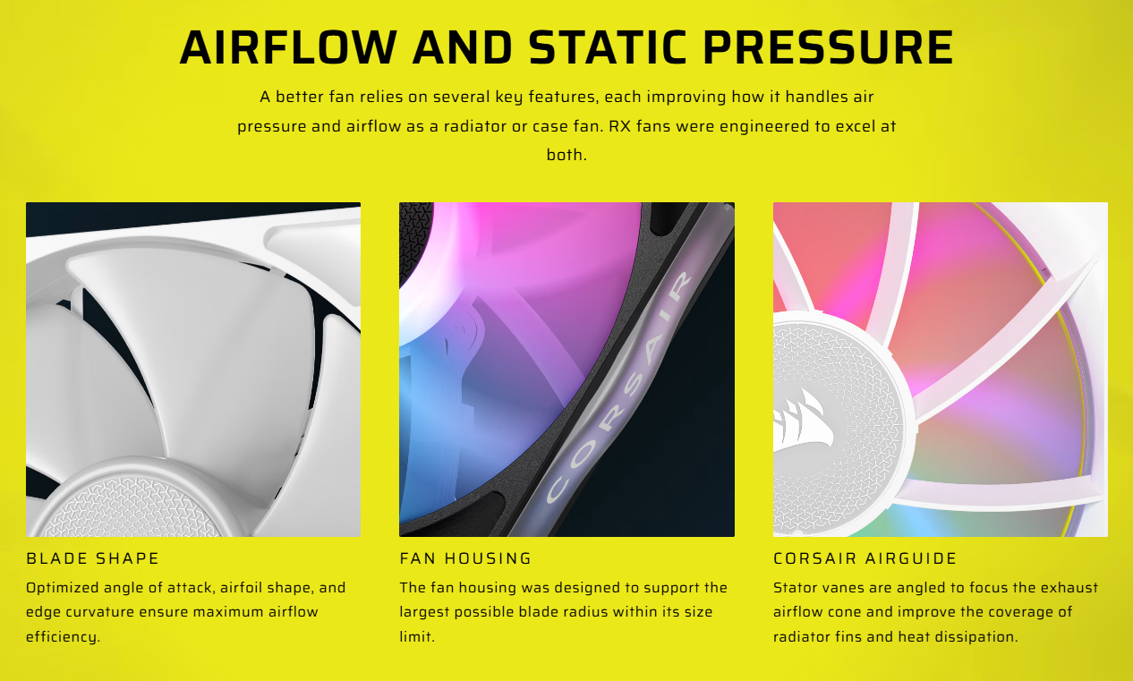 Itw | Corsair PC Fan iCUE Link RX120 RGB Black 120mm PWM Single Fan ...