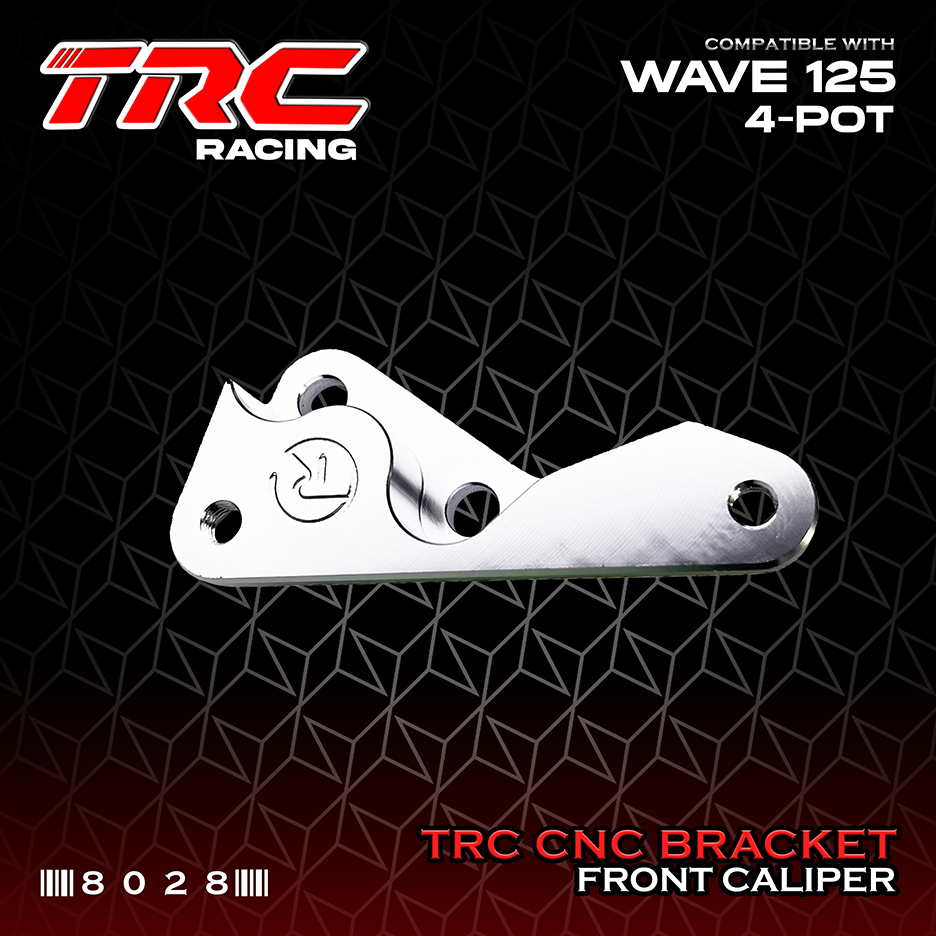 TRC Racing 4 POT Brake Caliper Bracket Wave 125 / XRM 125 CNC 8028 ...