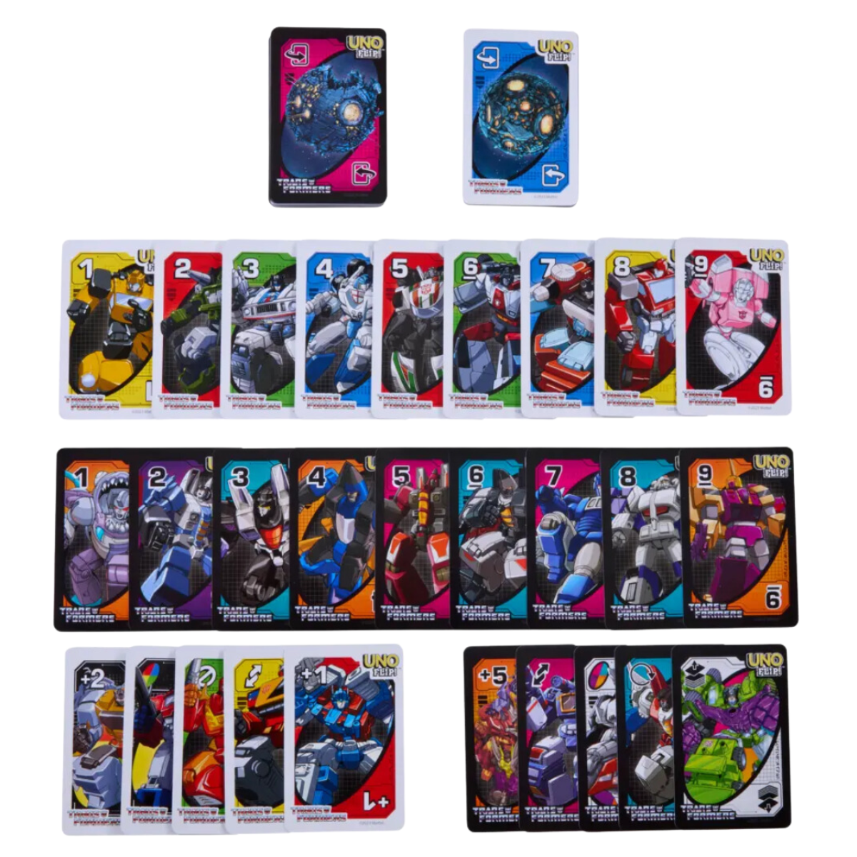 Mattel Games UNO Flip Transformers Card Game For Kids & Family Night ...