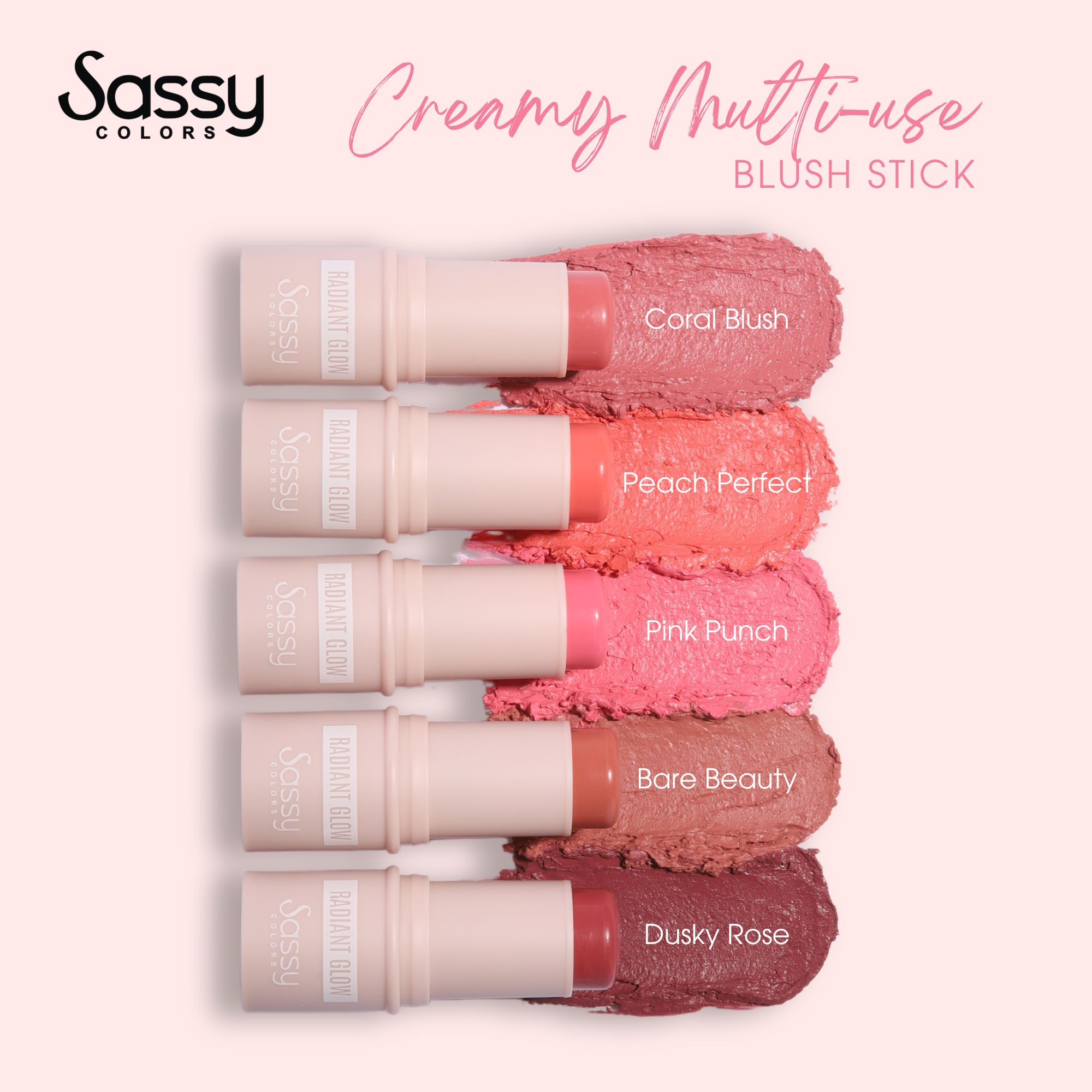 Sassy Colors Creamy Multi-use Blush Stick | Shopee Malaysia