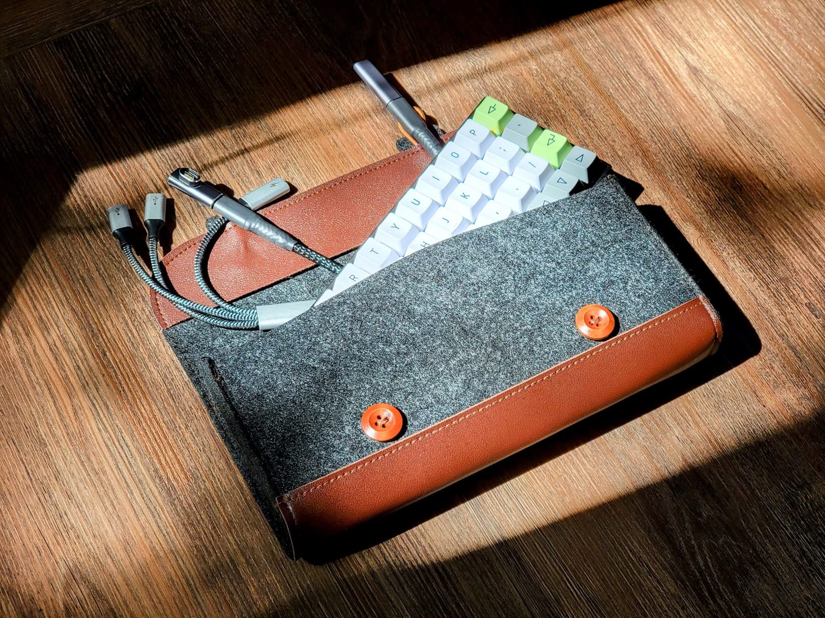 PU Felt keyboard carrying case bag Mechanical Gaming Keyboard And ...