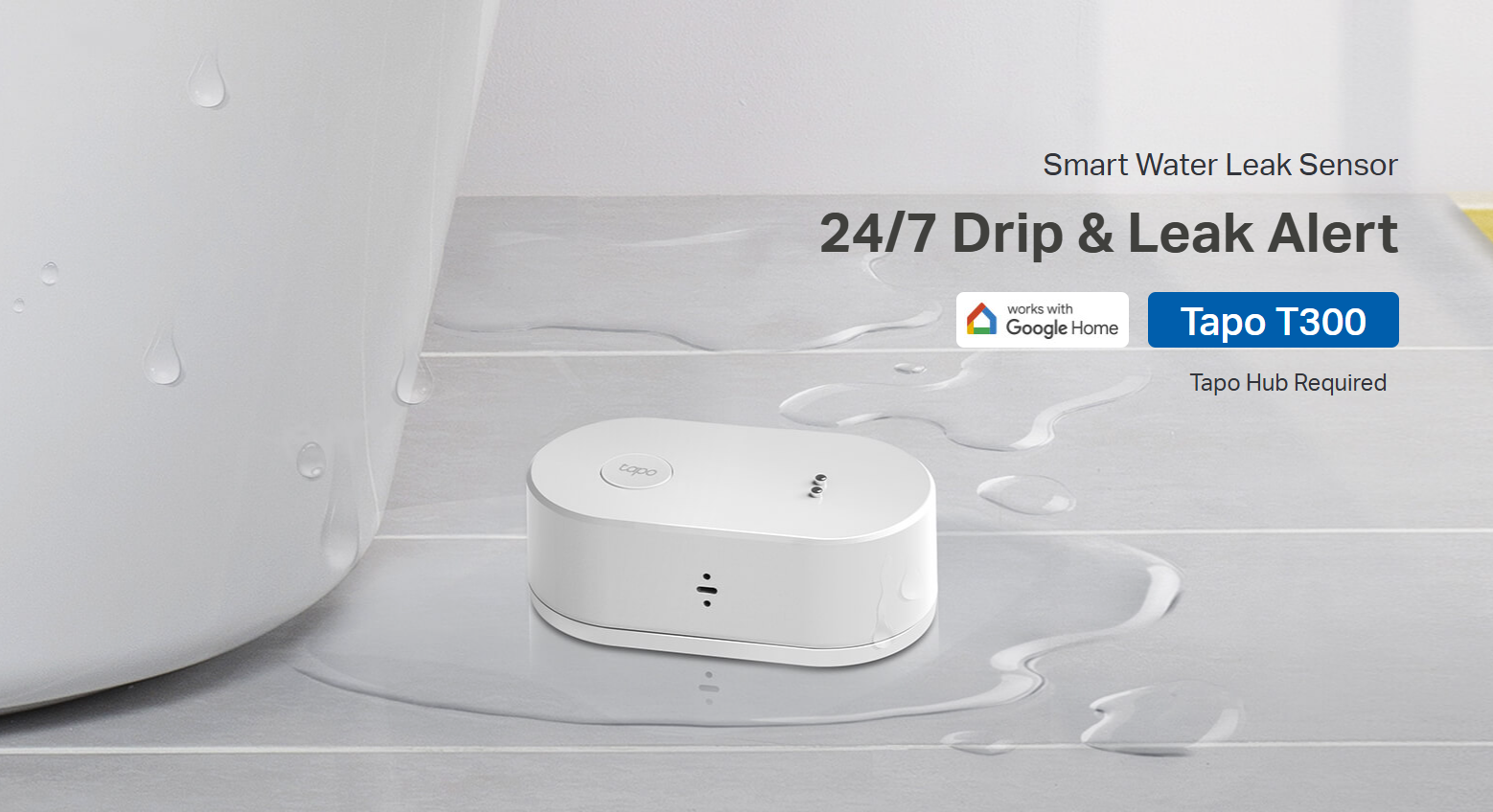 TP-Link Sensor Tapo T300 Smart Water Leak Sensor IP67 Waterproof Rating ...