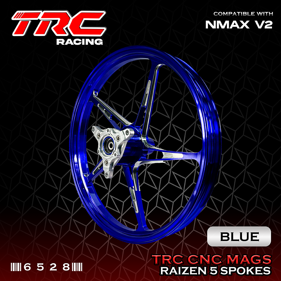 TRC CNC Mags Raizen 5 Spokes (1.6 F x 1.6 R x 17) Malaysian Concept for ...