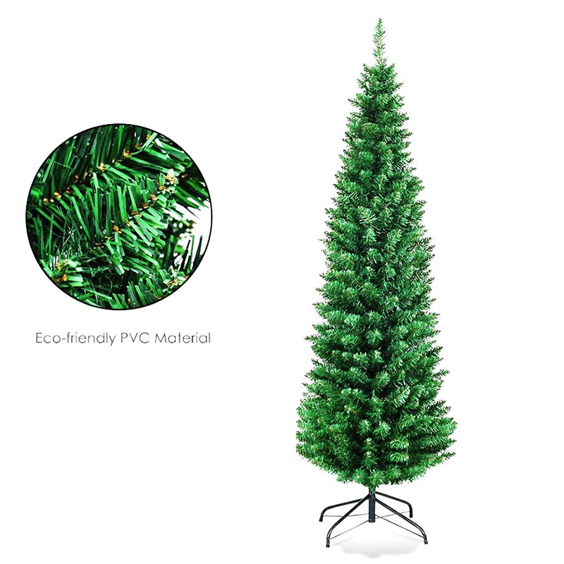 Green Pointed Christmas Tree Slender Slim Pen Tree Slim type Christmas ...