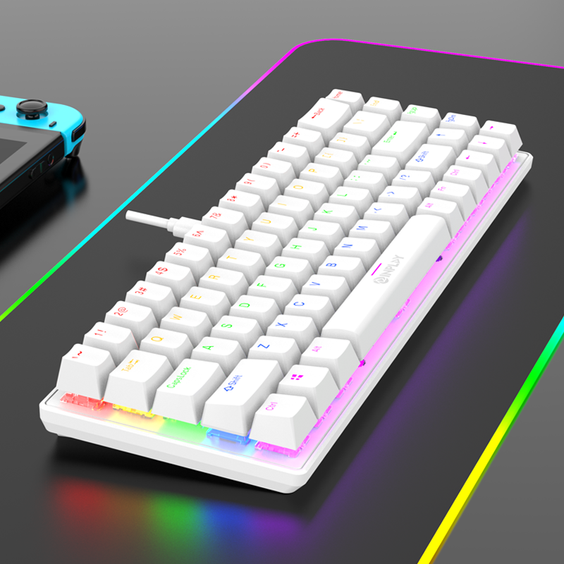 INPLAY NK680 Wired Mechanical Keyboard RGB Hot Swappable With Red ...