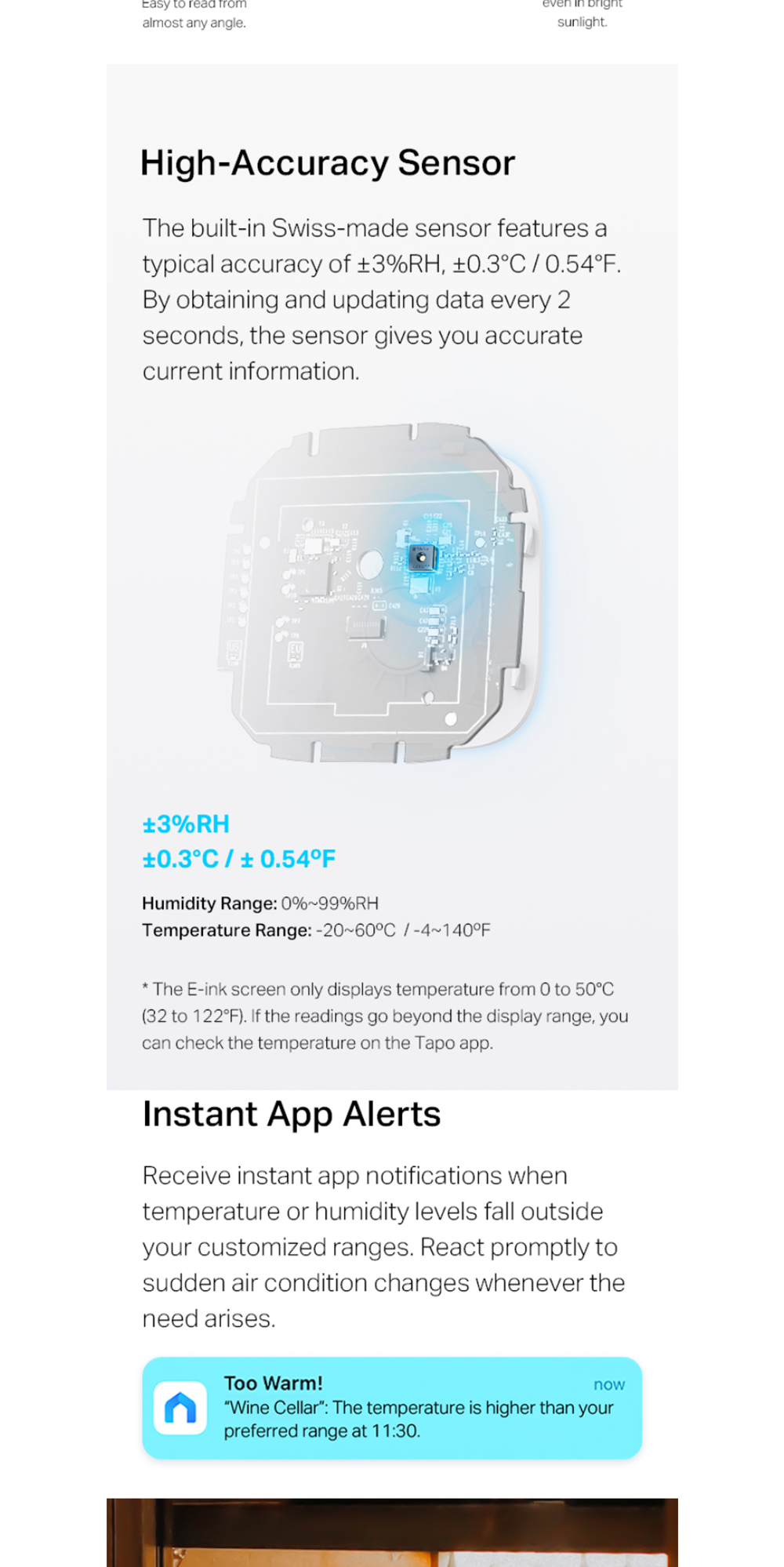 TP-Link Tapo T315 Real-Time Accurate Monitoring Smart Temperature ...