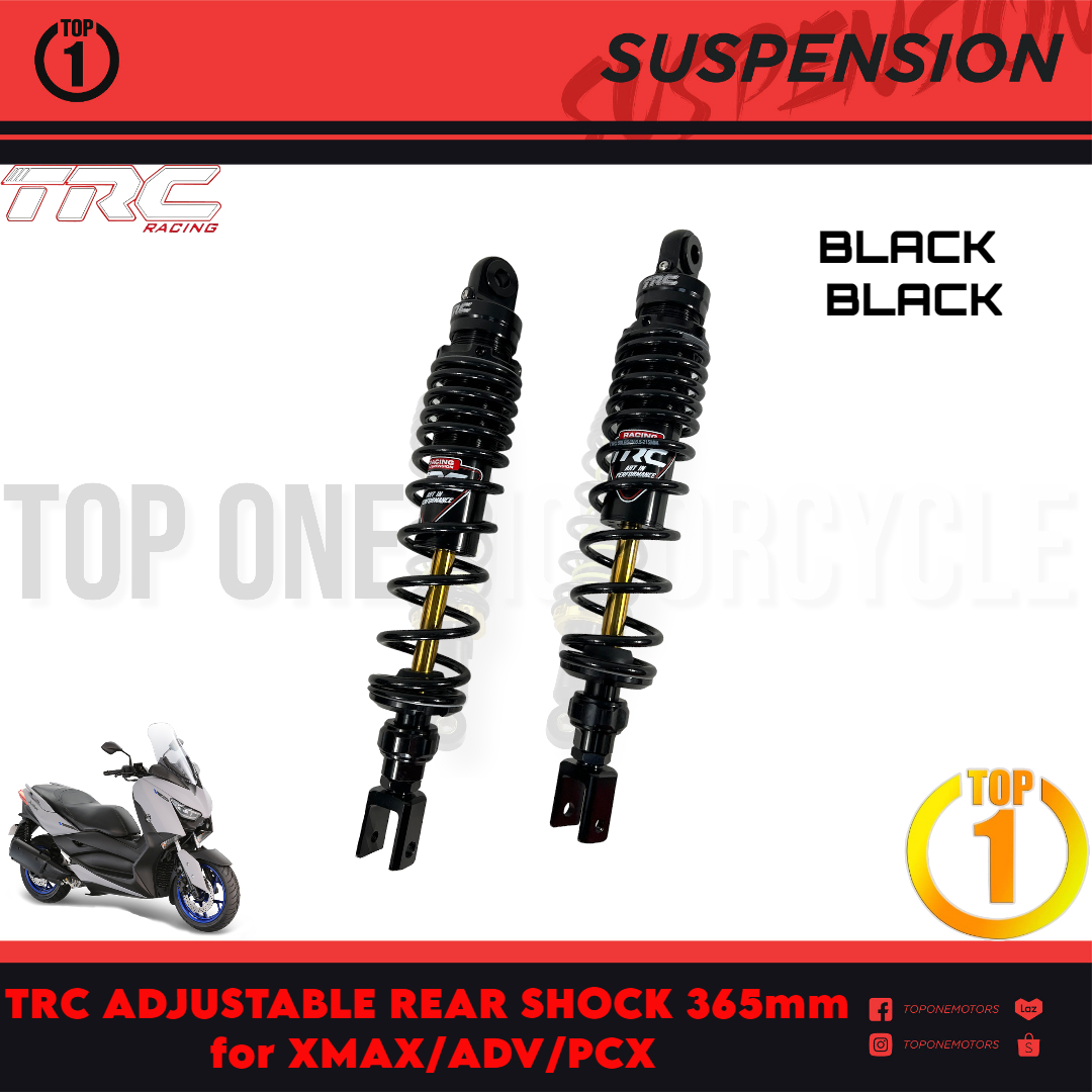 TOP1 TRC ADJUSTABLE REAR SHOCK 365mm AI-TECH SERIES for XMAX/ADV/PCX ...