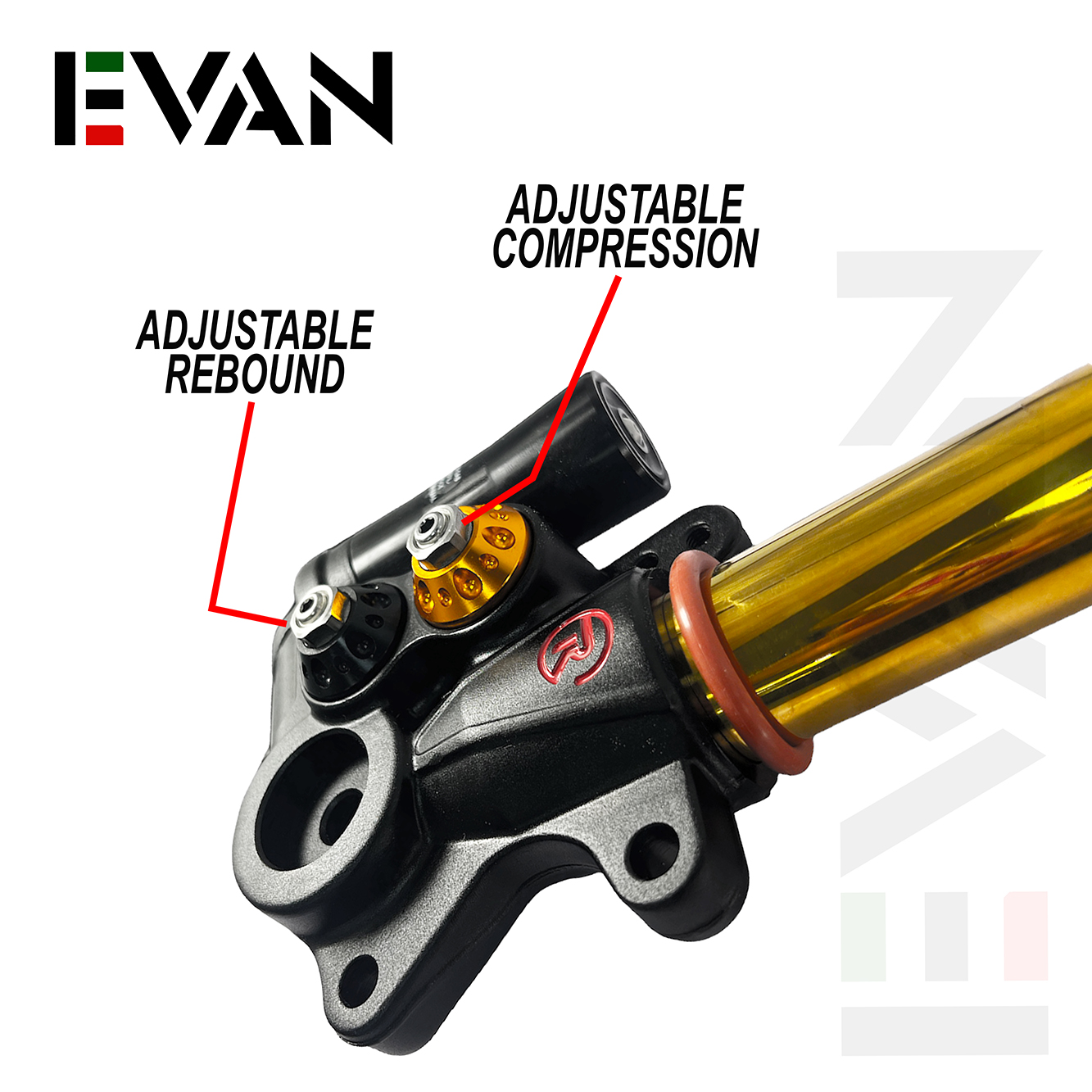 TRC Front Shock Assembly Adjustable Compression CNC for NMAX V1/V2 for ...
