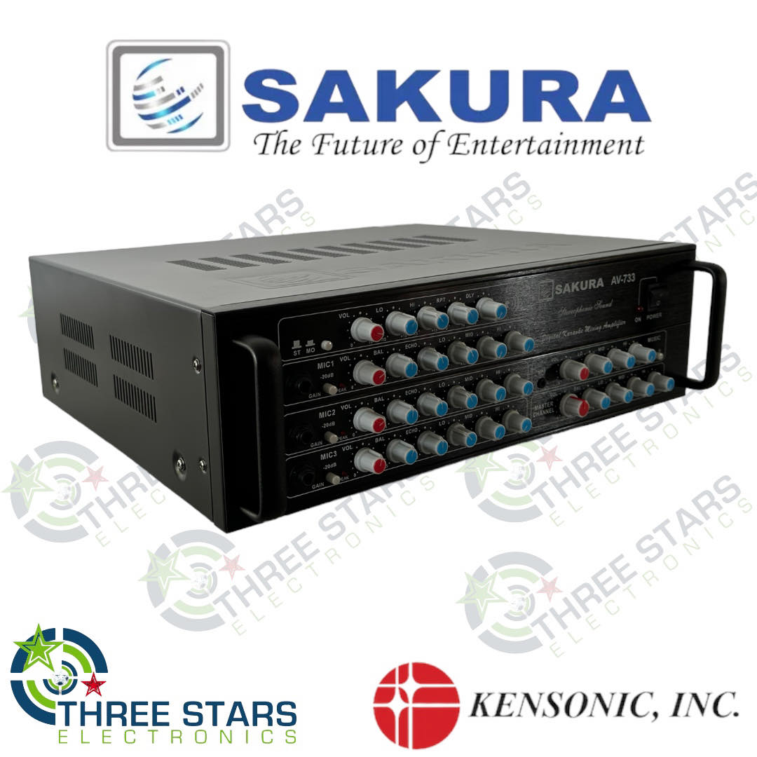 Sakura AV-733 Stereo Mixing Amplifier | Shopee Malaysia