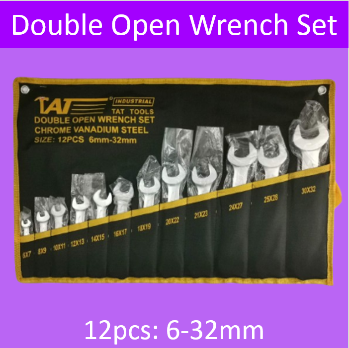 Mago 12pcs: 6-32mm Double Open Wrench Set Tools Spanner Set Double Open ...