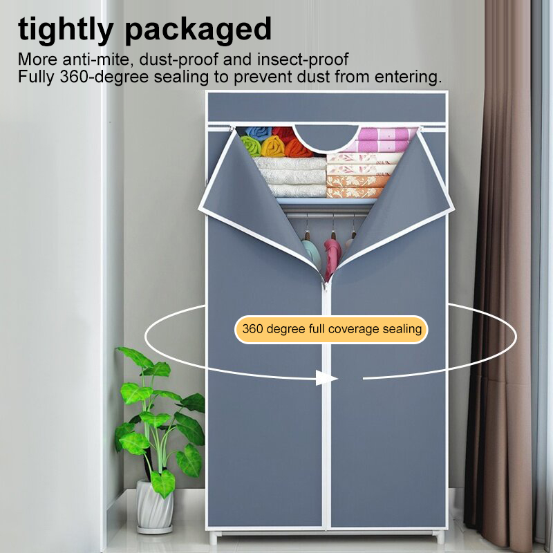 Zipper Wardrobe Cabinet For Clothes Cabinet Clothes Organizer Storage ...