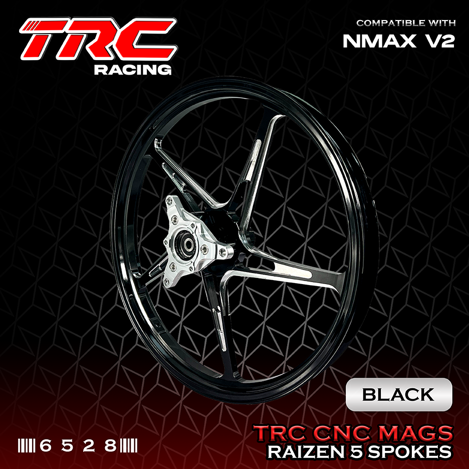 TRC CNC Mags Raizen 5 Spokes (1.6 F x 1.6 R x 17) Malaysian Concept for ...