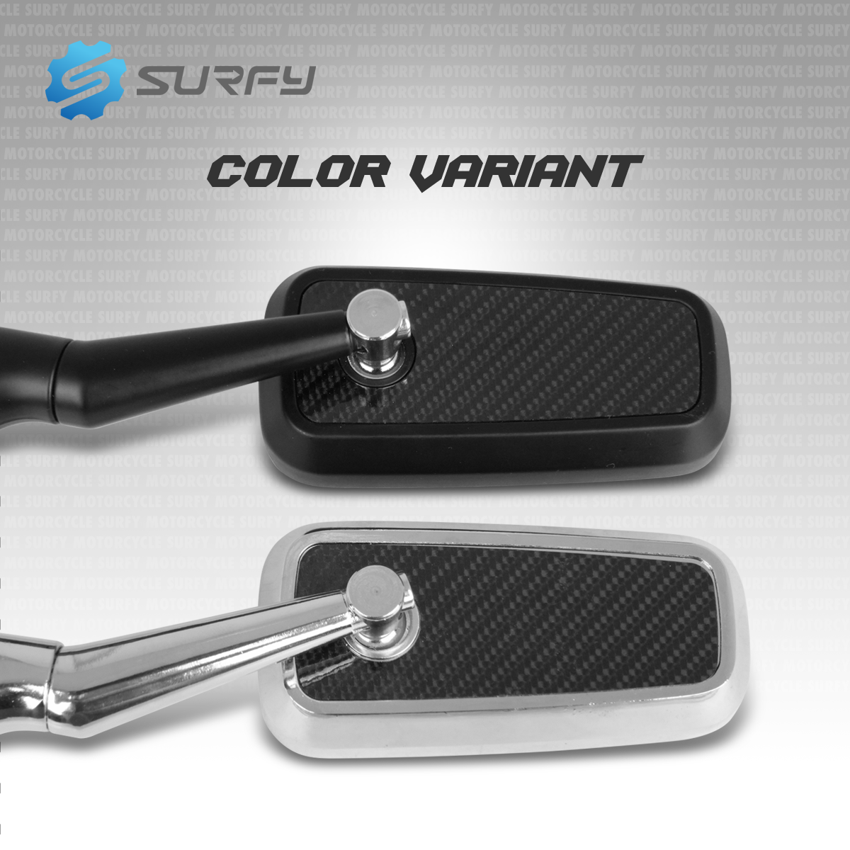 Compact Carbon Side Mirror Aluminum Cast Alloy 6D Carbon Fiber Design ...