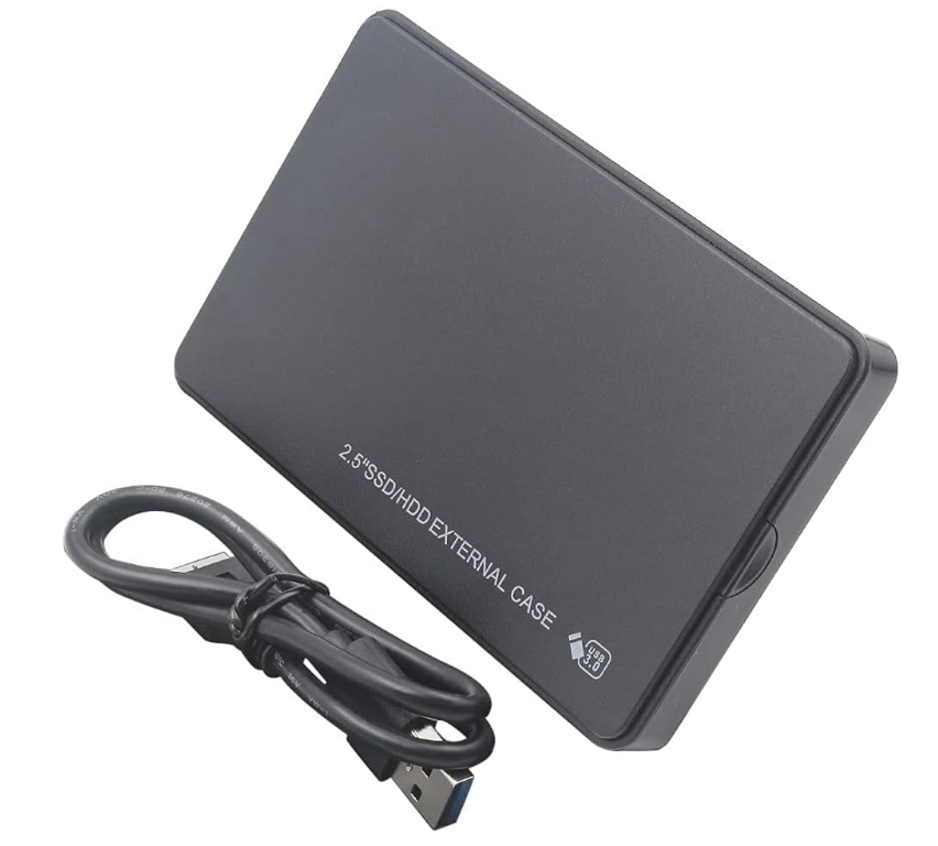 Hard Drive Disk HDD SSD Enclosure External Case Black Tool-Free ...