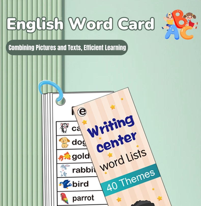 40 Themes Words Flashcards 41cards Dolch Sight Word&129PCS Phonics ...