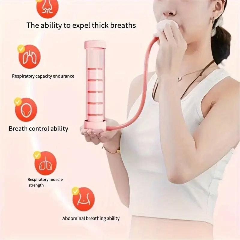 Portable Breathing Dumbbell Abdominal Breathing Trainer, Exercise Lung ...