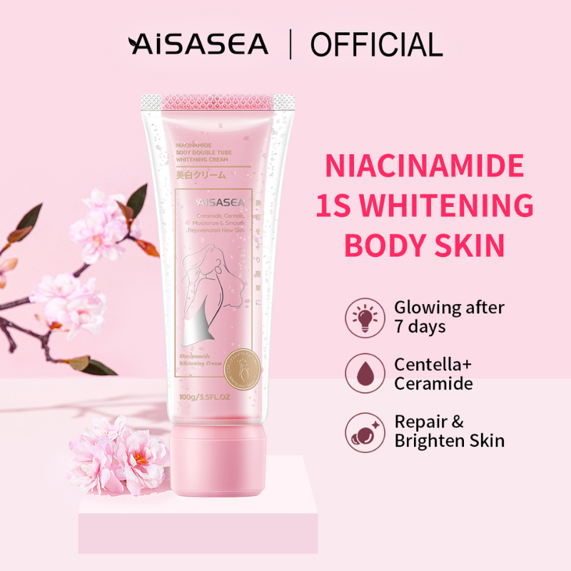 AISASEA Niacinamide Body Double Tube Whitening Cream Niacinamide Double ...