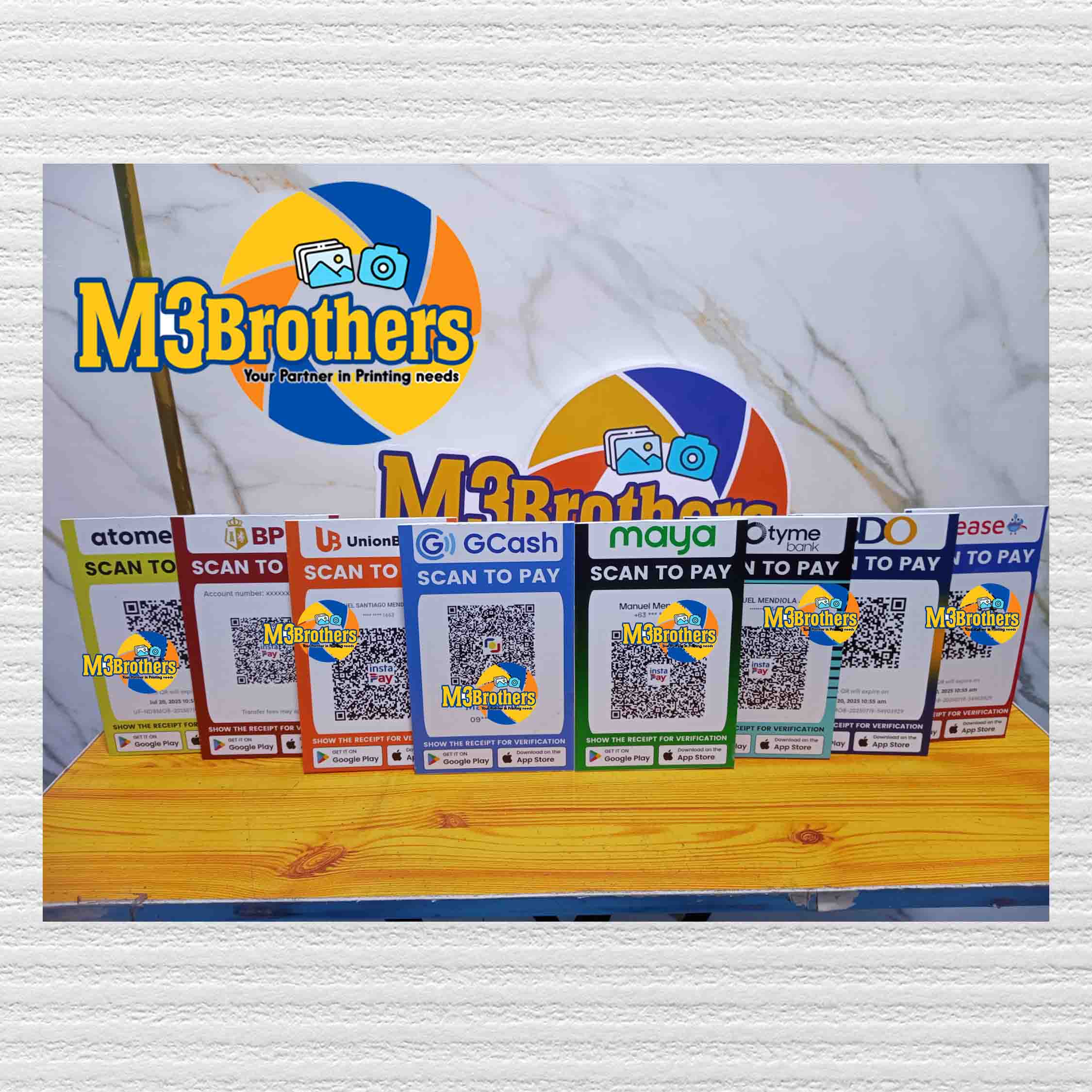 PERSONALIZED SCAN TO PAY QR CODE in SINTRA BOARD with STANDEE (GCash ...