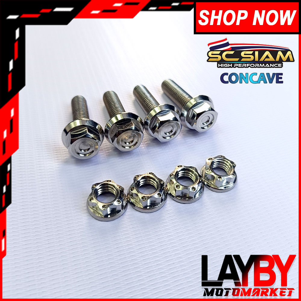 SC SIAM SPROCKET BOLTS UNIVERSAL 8X30 MM TMX155/XRM/C100/GD110/RS100 ...