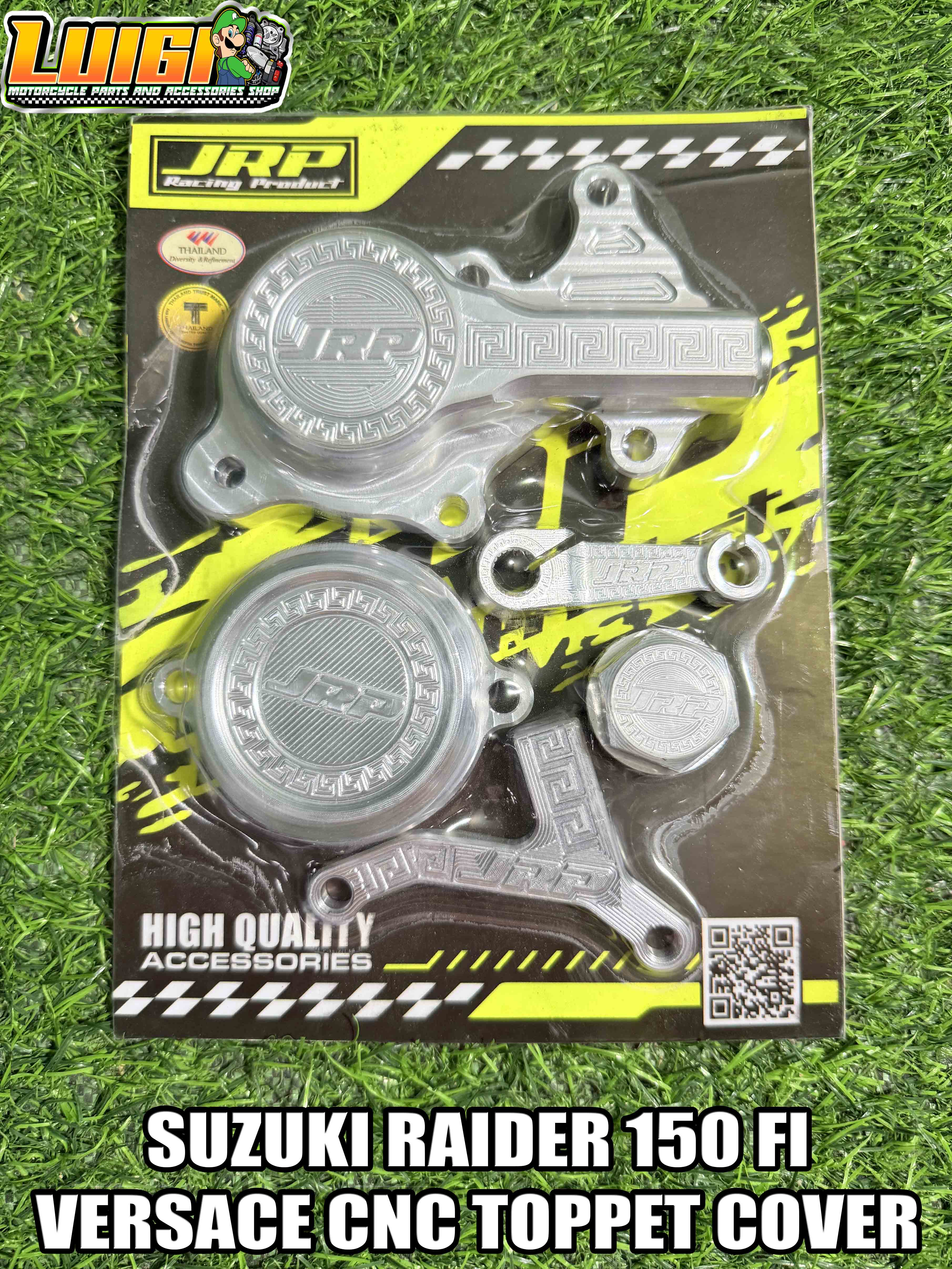 JRP CNC ALLOY VERSACEE TAPPET COVER SET V2 SUZUKI RAIDER 150 CARB ...