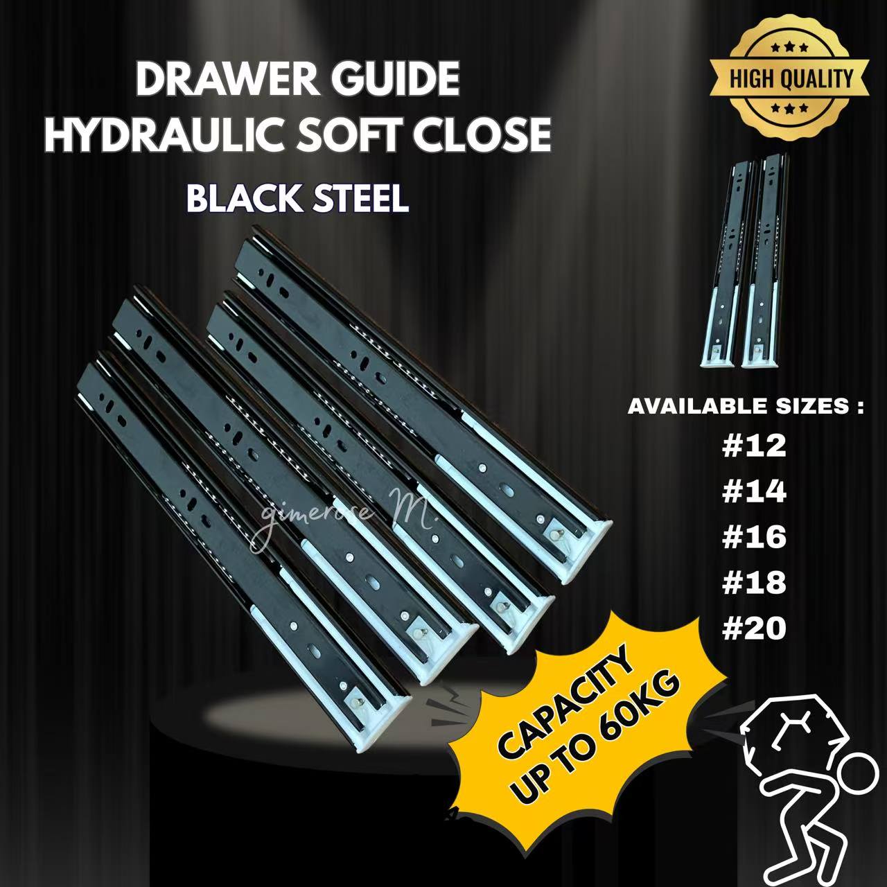 Drawer Slider Heavy Duty Drawer Guide Soft Close Drawer Slide Keyboard ...