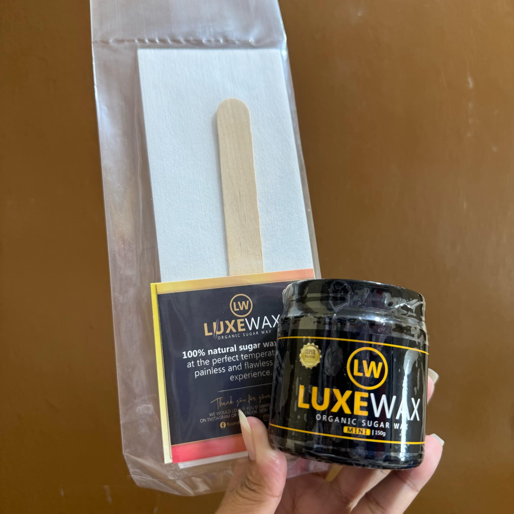 LUXEWAX ORGANIC SUGAR WAX "150G MINI KIT" HAIR REMOVAL WAXING Luxe Wax ...