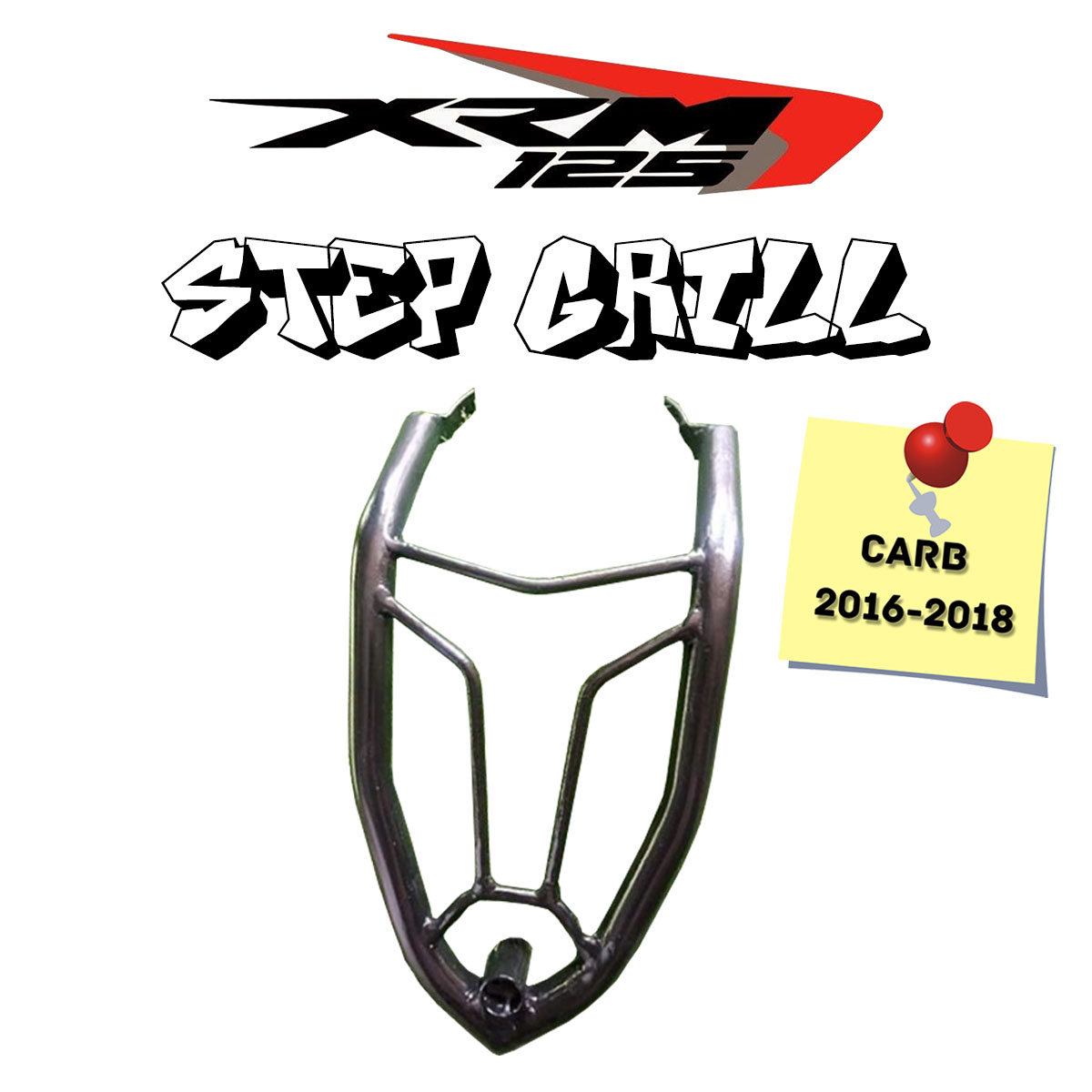 Honda XRM 125 - Step Grill (Carb-Motard-Digital) | Shopee Malaysia