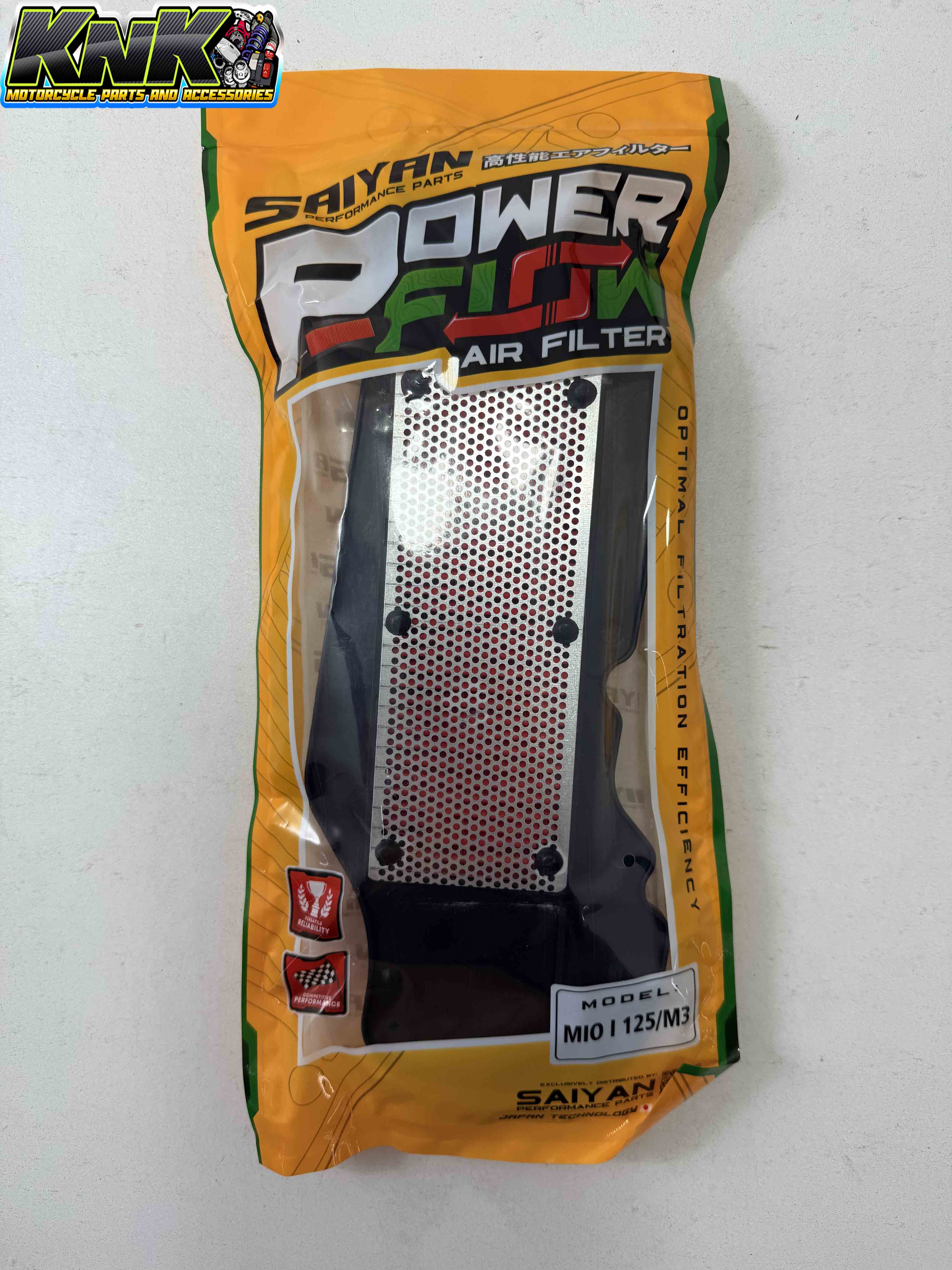 SAIYAN WASHABLE AIR FILTER BEAT FI CLICK125 MIO I 125 M3 NMAX155 ...