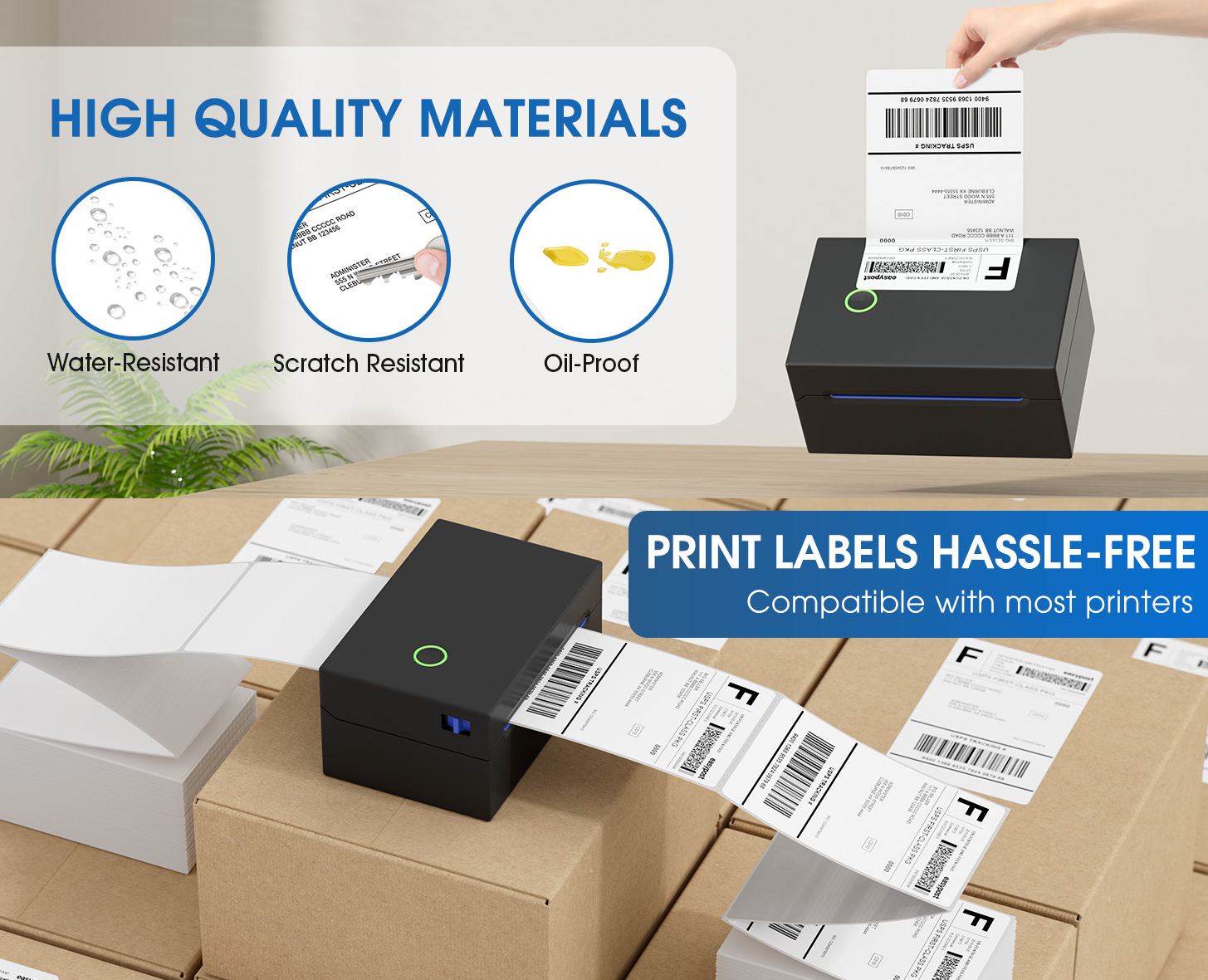 Waybill Sticker 100x150mm A6–350pcs | Thermal Shipping Label Barcode ...
