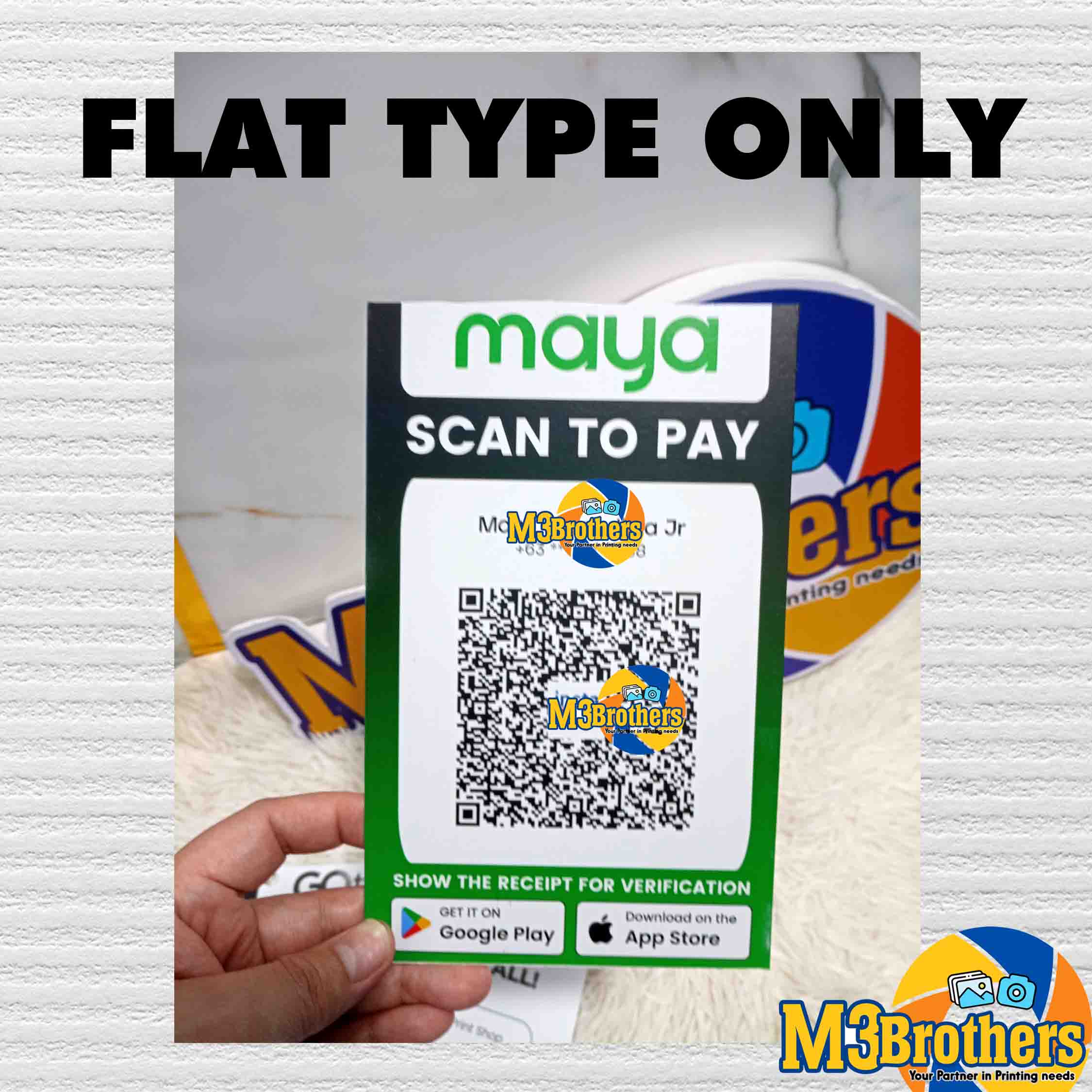 PERSONALIZED SCAN TO PAY QR CODE in SINTRA BOARD with STANDEE (GCash ...