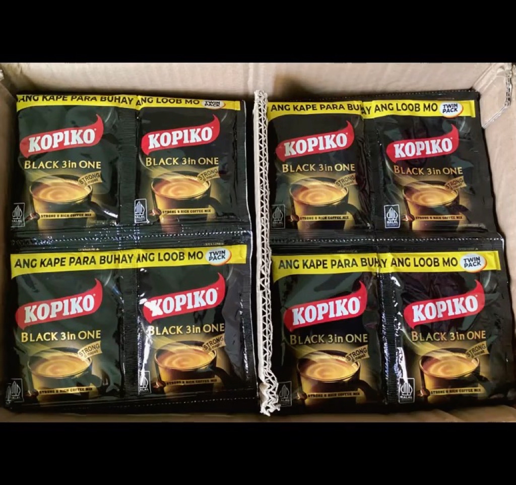 (SOLD PER BOX ) KOPIKO BLACK Twin Pack 3-IN-1 Coffee Mix 53g x 120 ...