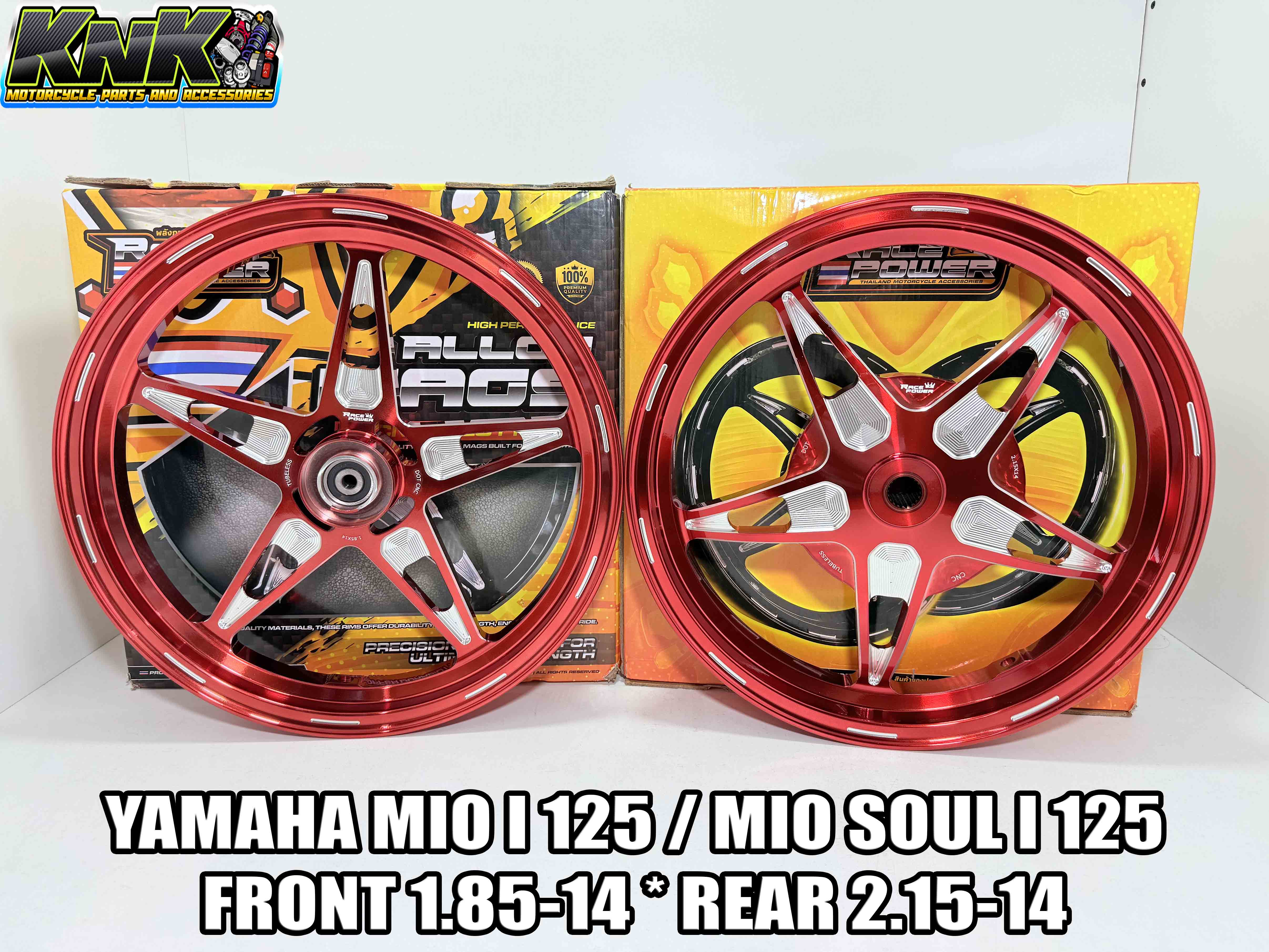 RACE POWER MAGS 14s 5 SPOKES FOR YAMAHA MIO I 125 / MIO SOUL I 125 ...