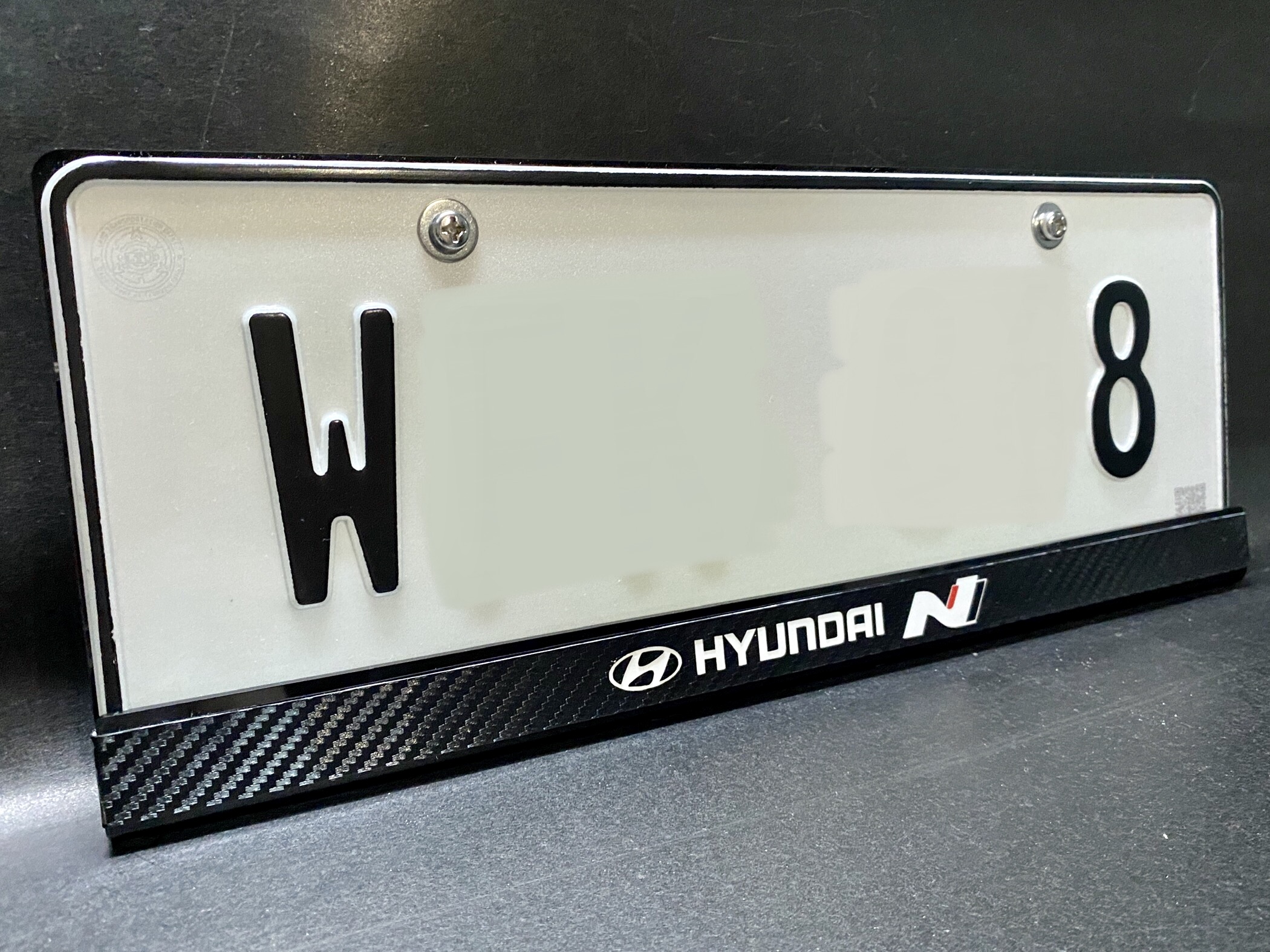 New Generation Car Plate Number Plate Frame for Hyundai N-Sport Carbon ...