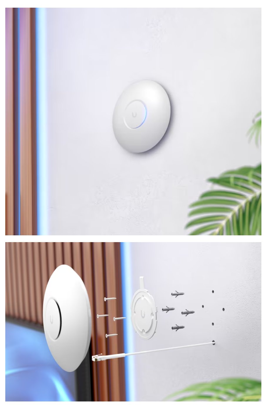 Ubiquiti U7 Lite WiFi7 4 Spatial Streams Ceiling Mounted 2.5 GbE Uplink ...