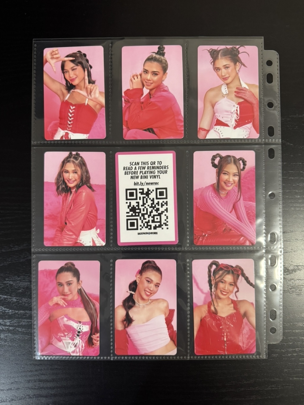 BINI Vinyl Album OFFICIAL Photocards Backspacer Records - Born to Win ...
