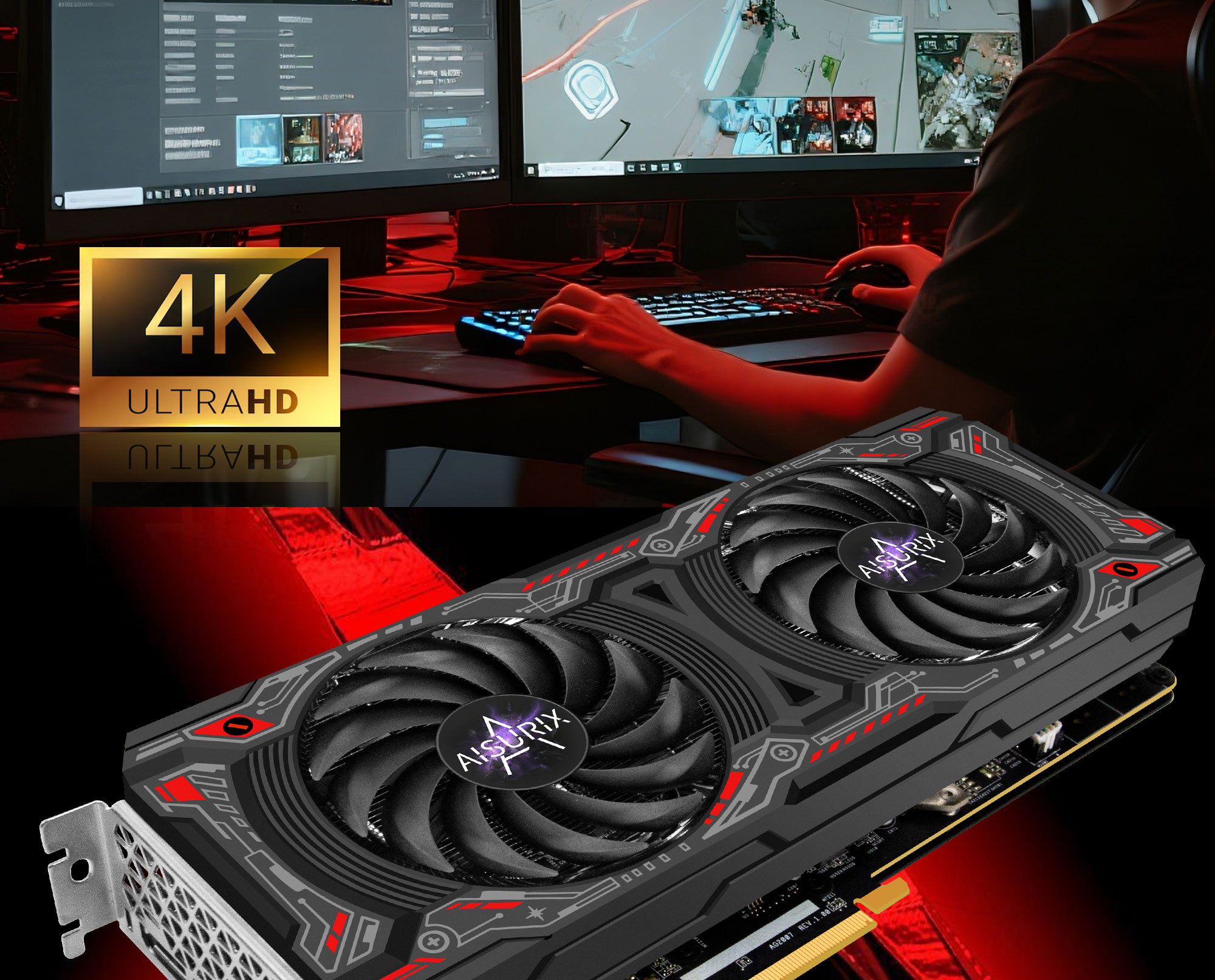 AISURIX RX5700XT 8GB Graphics Card AMD Radeon Computer GPU Video Card ...