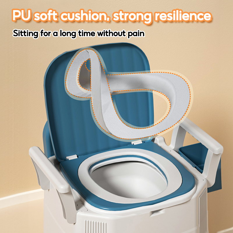 Toilet Bowl Arinola For Adult Portable Mobile Soft Pad Height ...