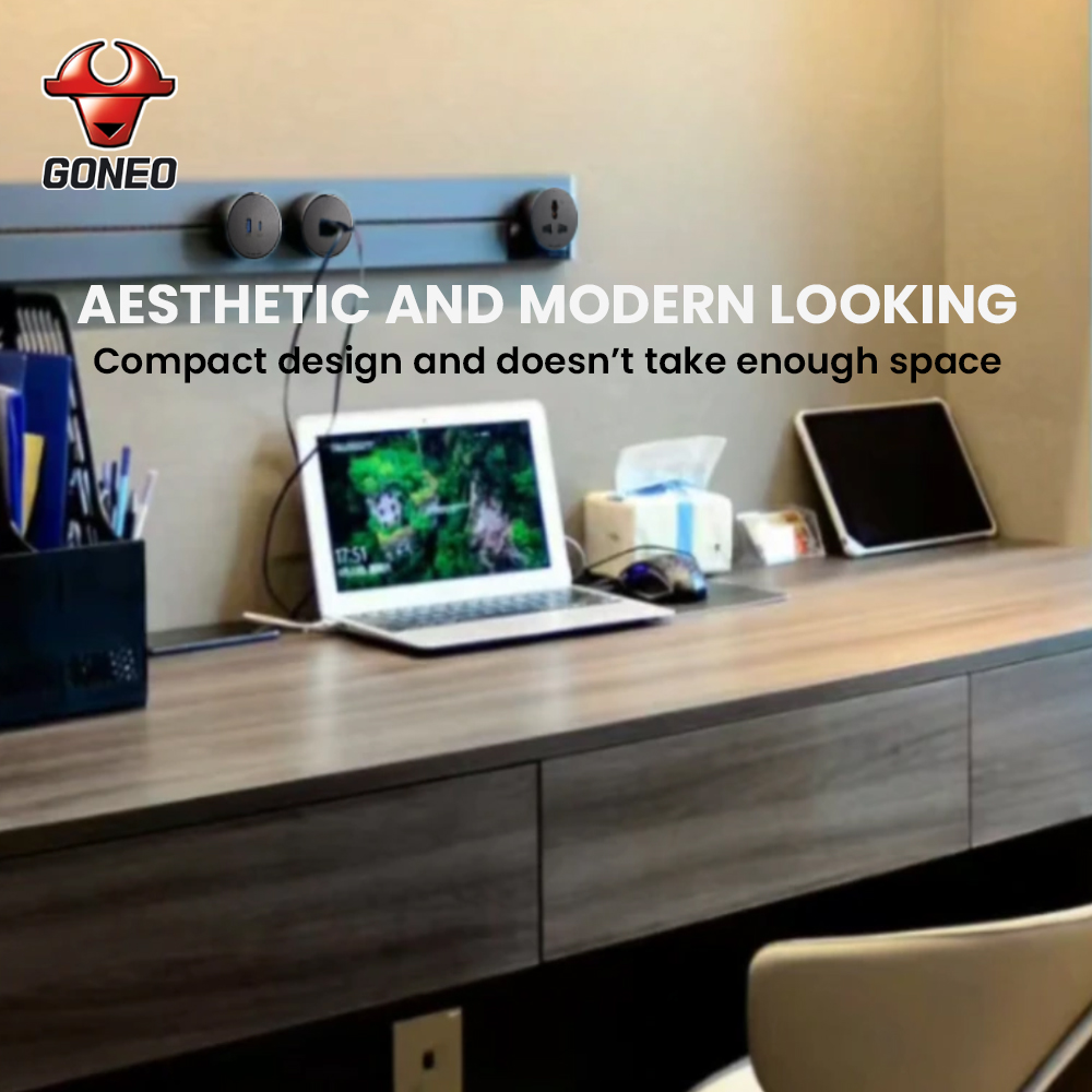 GONEO Power Track Wall Mount Movable Rail Socket DG | Shopee Malaysia