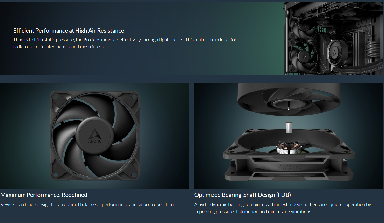 ARCTIC P12 Pro PST - 5 Pack P14 Pro PST - 5 Pack 120/140mm Computer ...