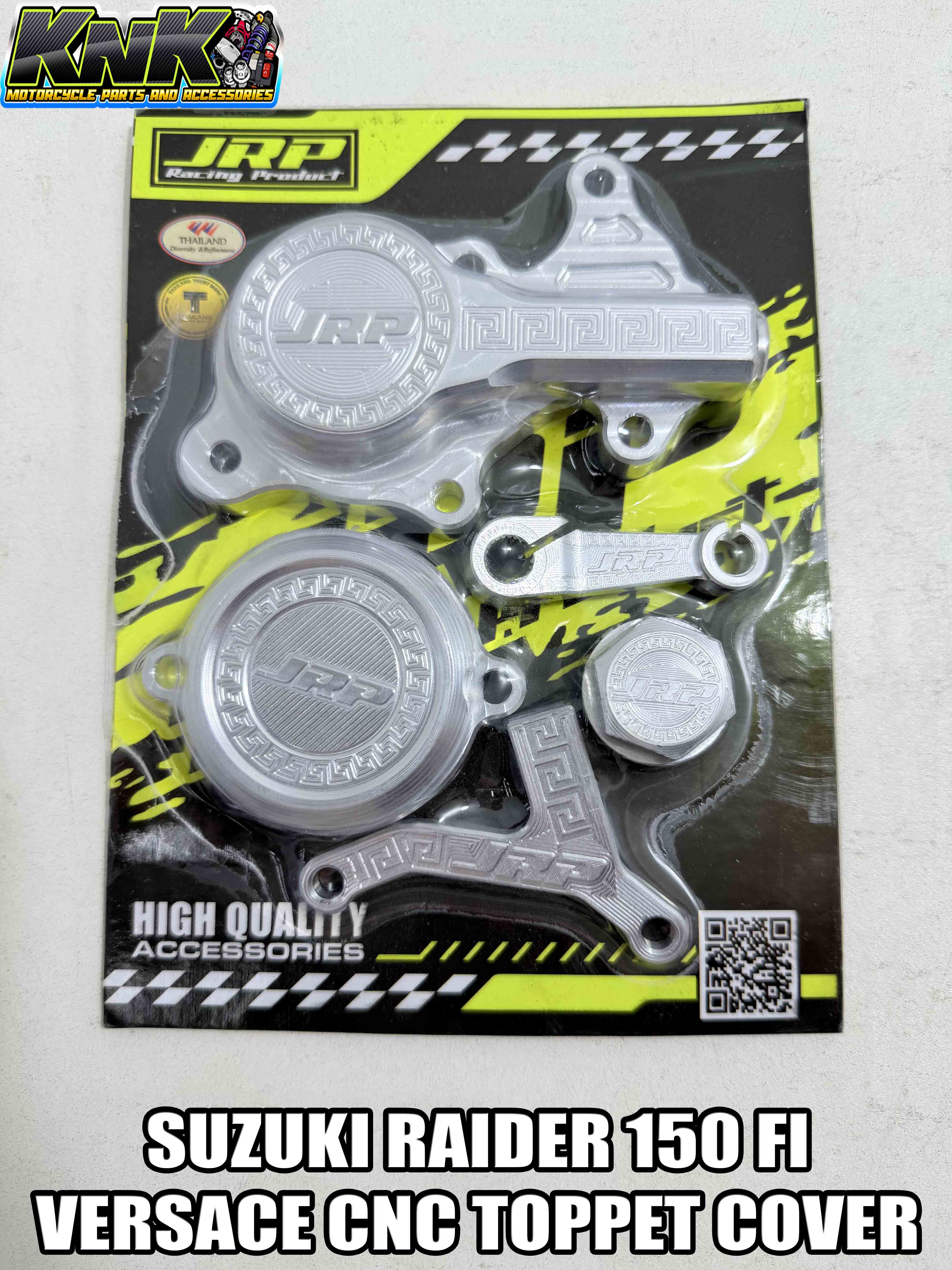 JRP CNC ALLOY VERSACEE TAPPET COVER SET V2 FOR SUZUKI RAIDER 150 CARB ...
