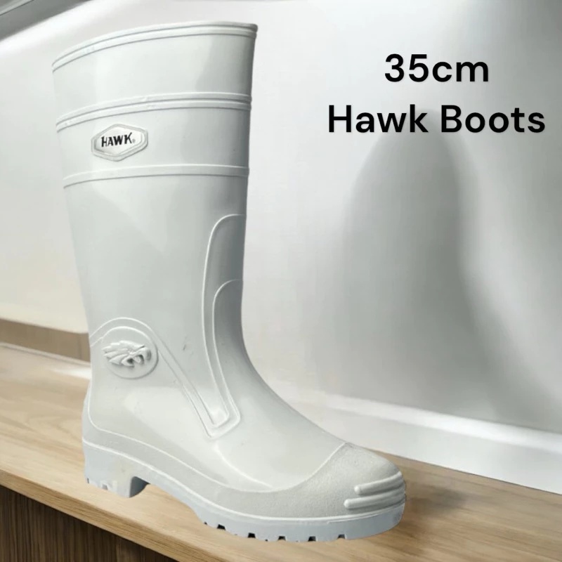 【ZAMO】Hawk Mens black rain boots White waterproof shoes rubber boots ...