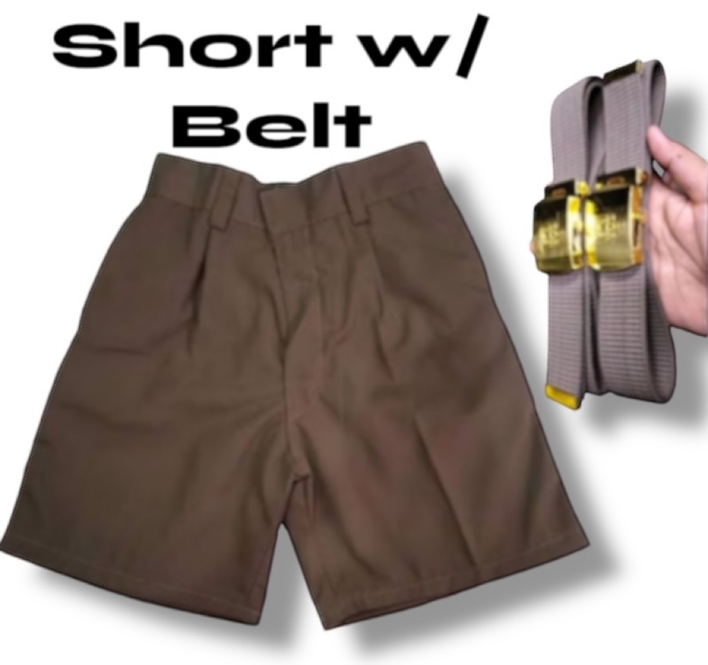 SHORT W/ BELT BSP SCHOOL UNIFORM | Shopee Malaysia